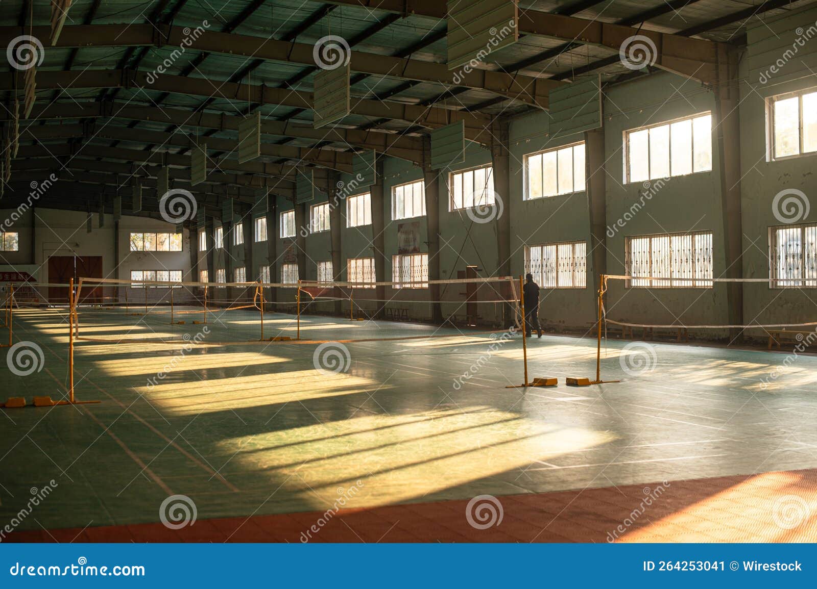 Interior of an Old Sports Hall of a School Stock Image - Image of ...