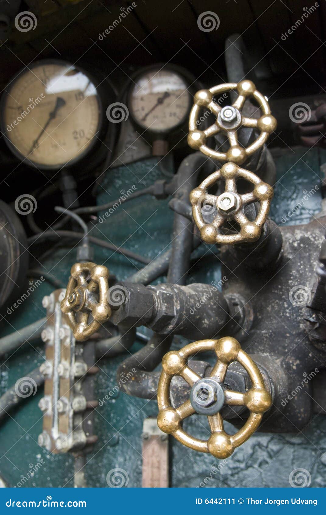 Cockpit Of A Steam Locomotive, Made In Japan, Running In Thailand ...