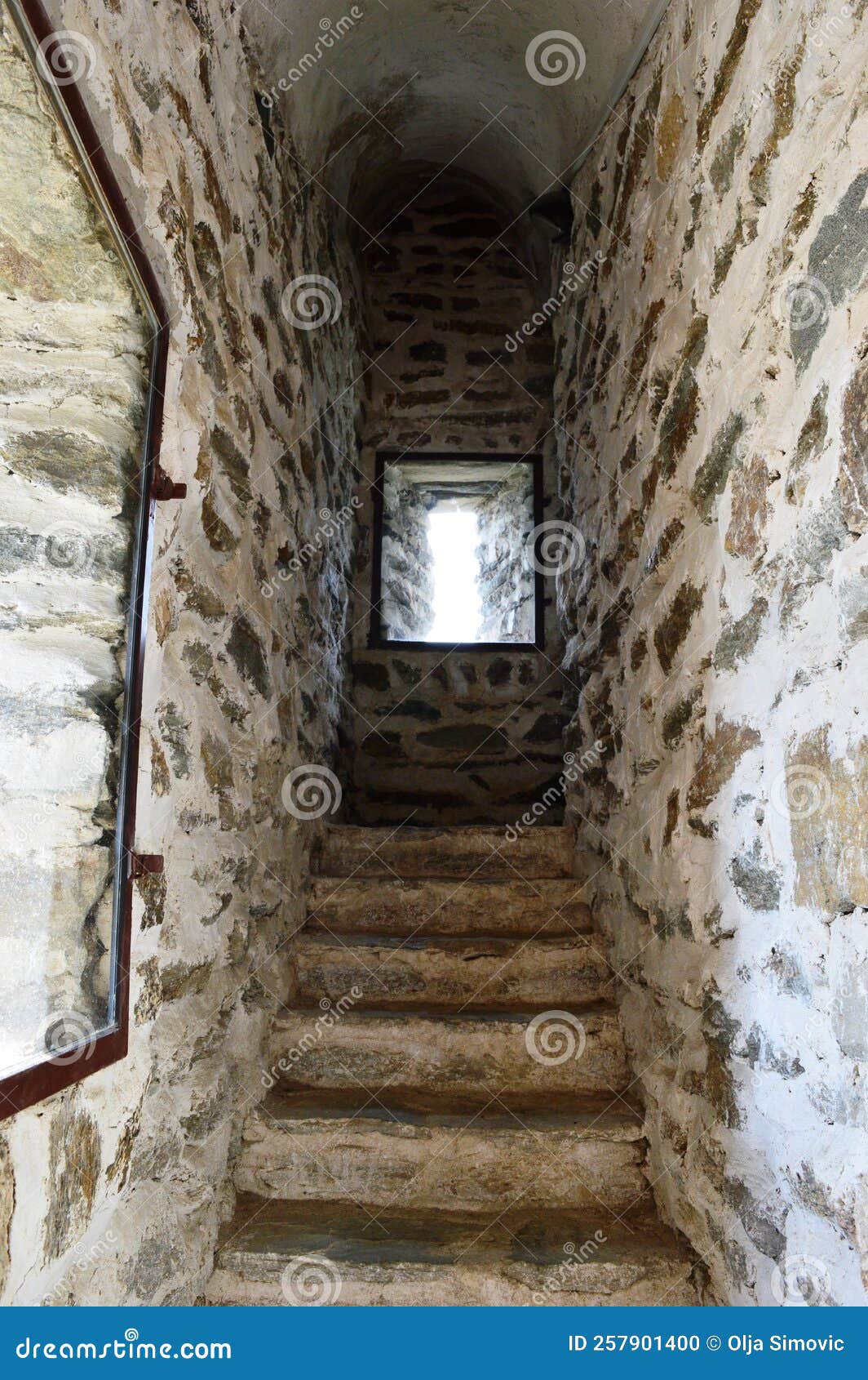 Interior of the Old Stone Fort on the Hill Stock Photo - Image of ...