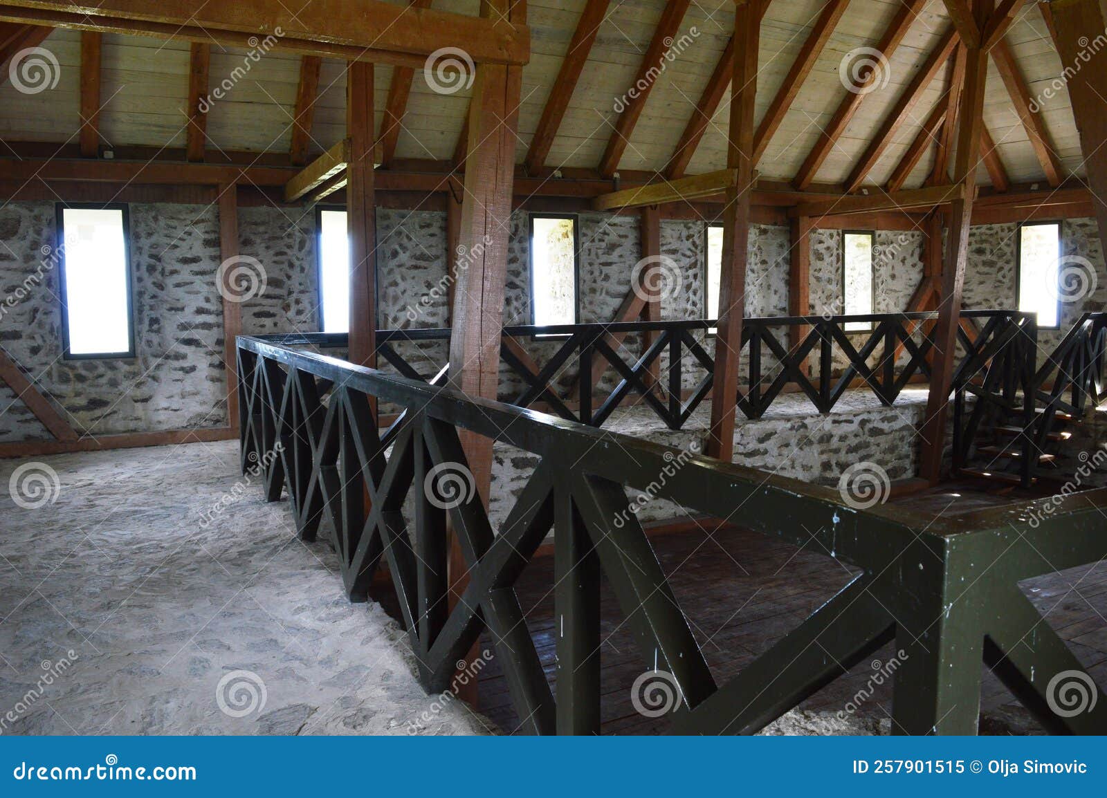 Interior of the Old Stone Fort on the Hill Stock Image - Image of stone ...