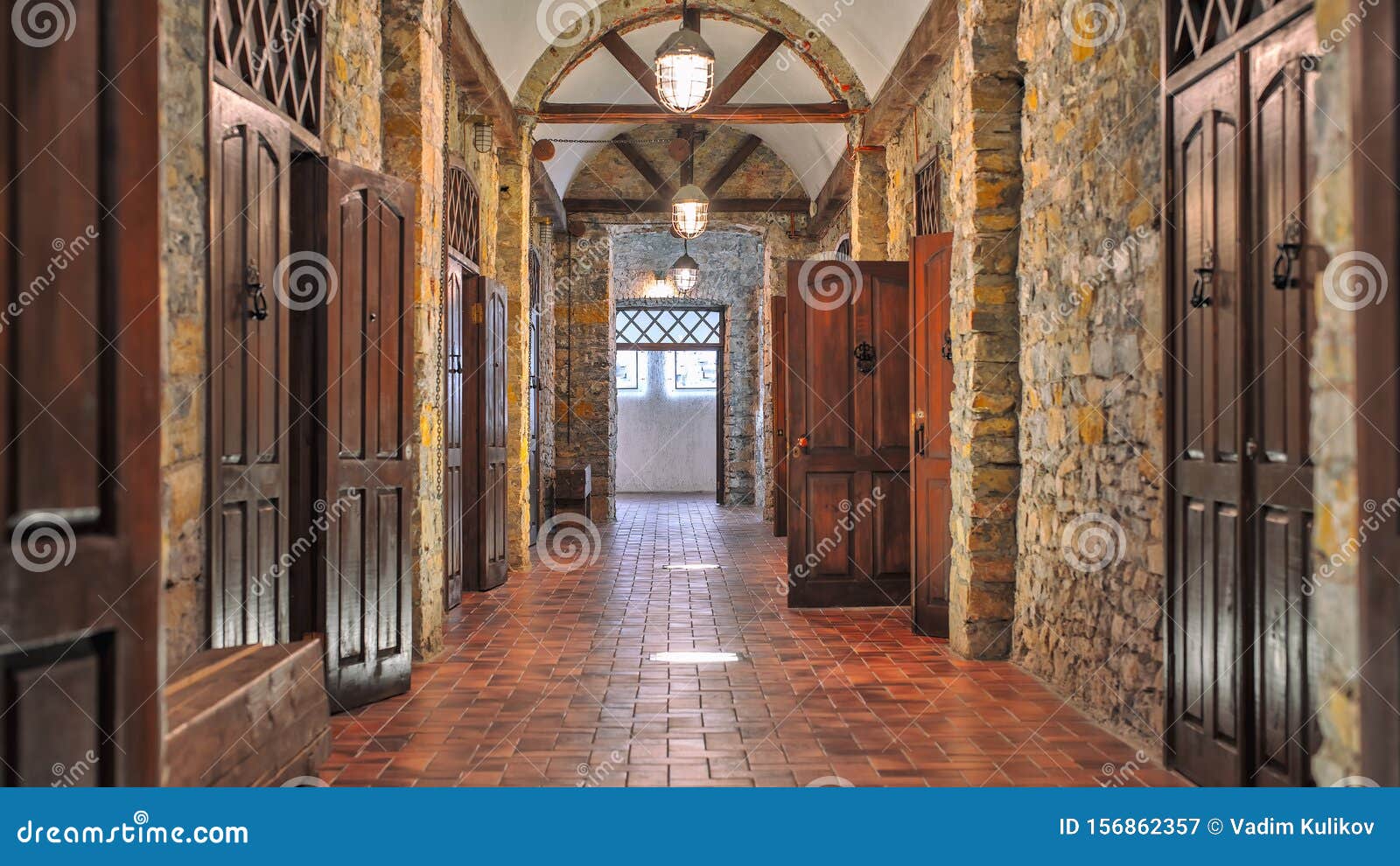 The Interior of the Old Stone Manor Stock Image - Image of heritage ...
