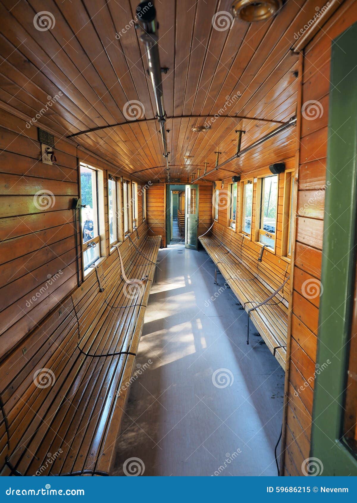 Interior of Old Train Carriage Stock Image - Image of century ...
