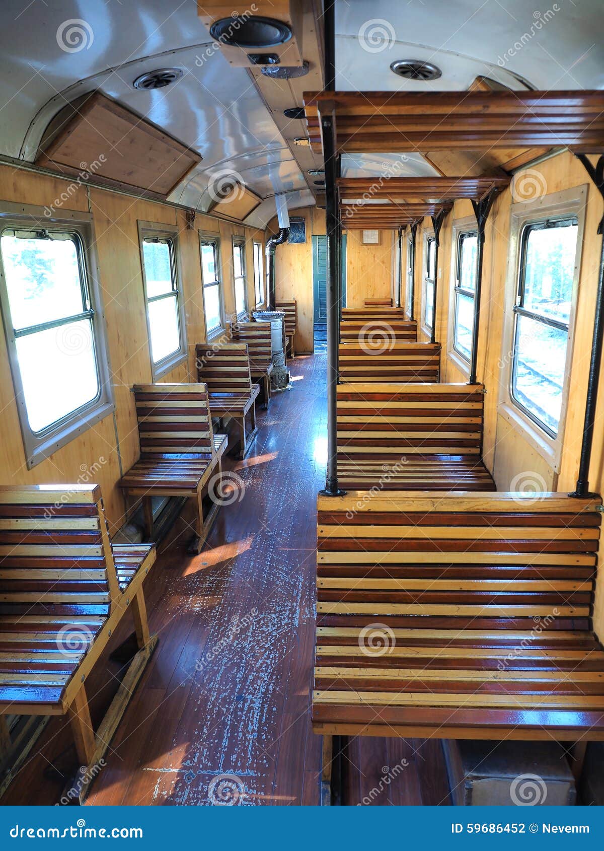 Interior of Old Train Carriage Stock Photo - Image of tourism, famous ...