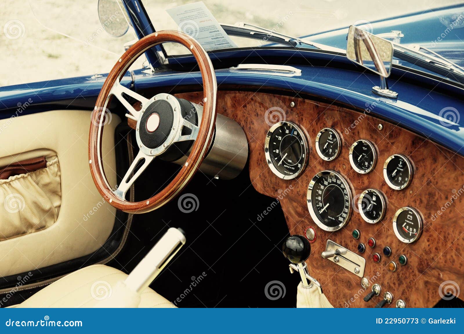 Interior of Old Vintage Car, Closeup Stock Image - Image of getaway ...
