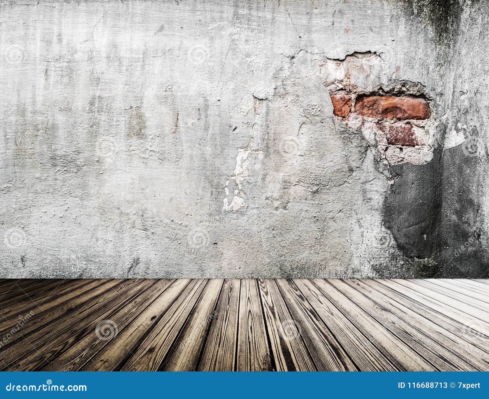 Interior Old Wall. 3d Rendering Stock Image - Image of wall, home ...