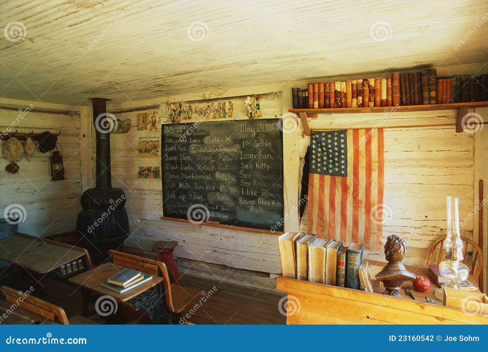 Interior of a One Room School House Editorial Photography - Image of ...