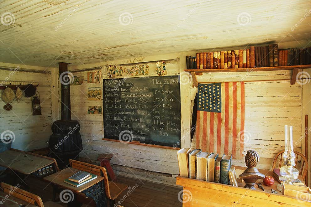 Interior of a One Room School House Editorial Photography - Image of ...