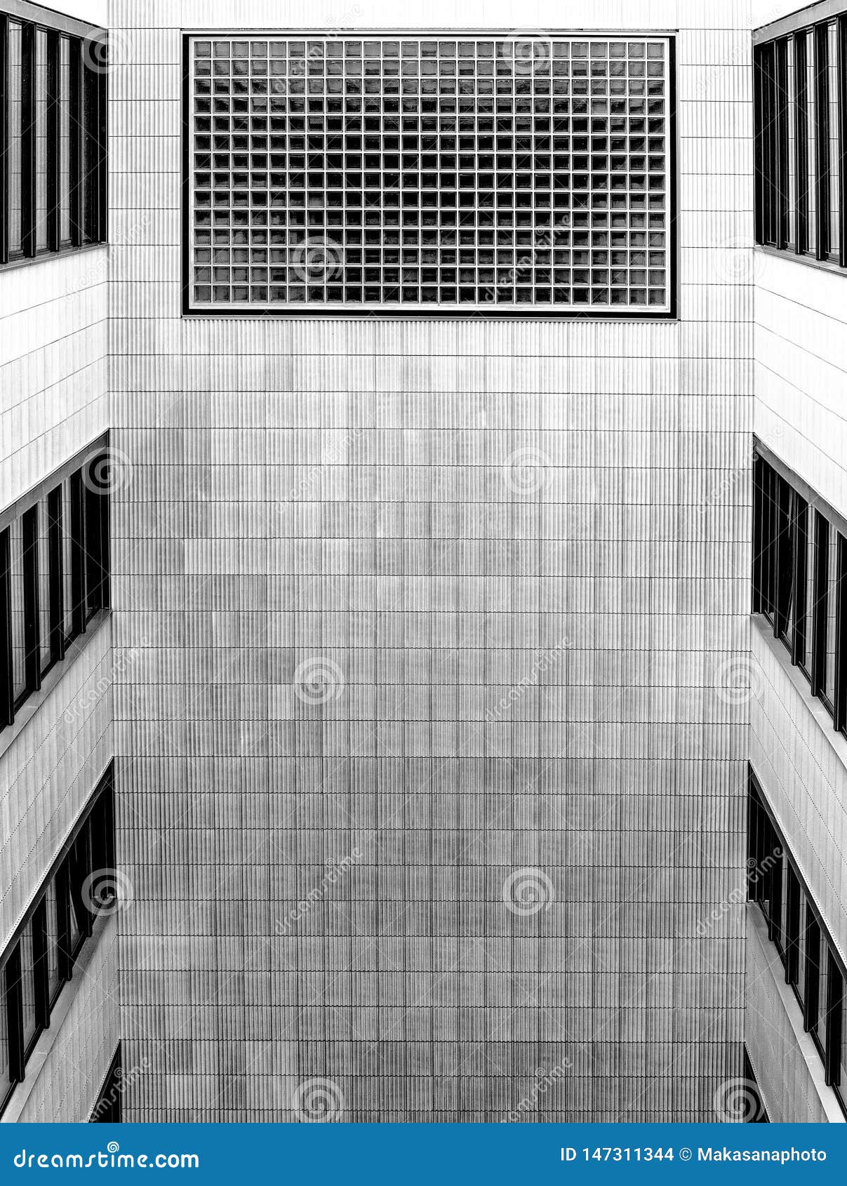 Interior Open Courtyard in a Modern Multi-storey Building Stock Photo ...