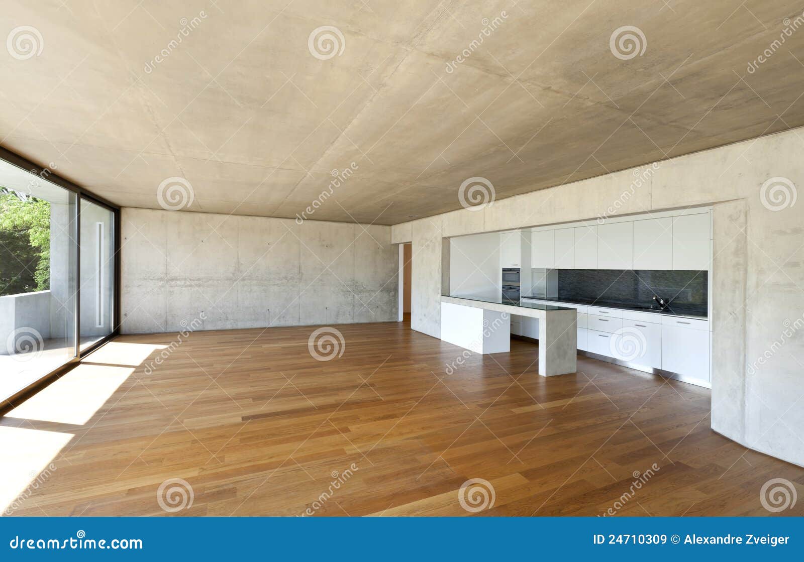 Interior, open space stock image. Image of patio, estate - 24710309