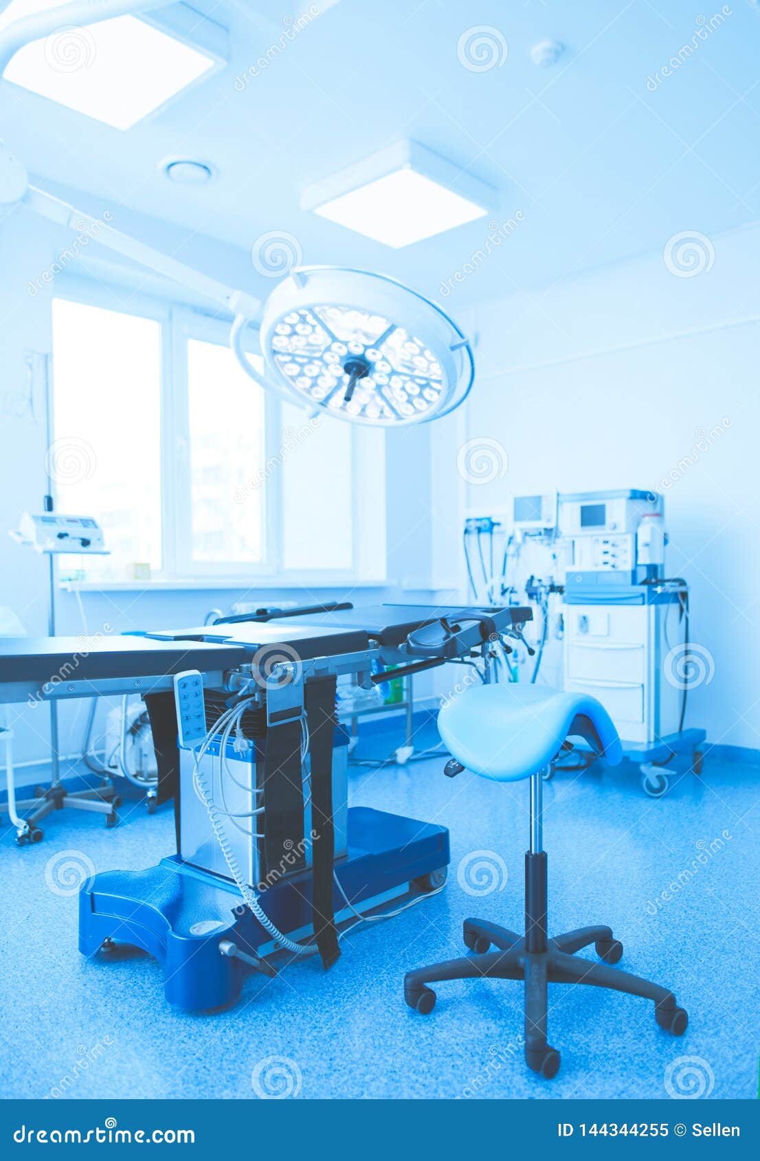 Interior of Operating Room in Modern Clinic Stock Image - Image of ...