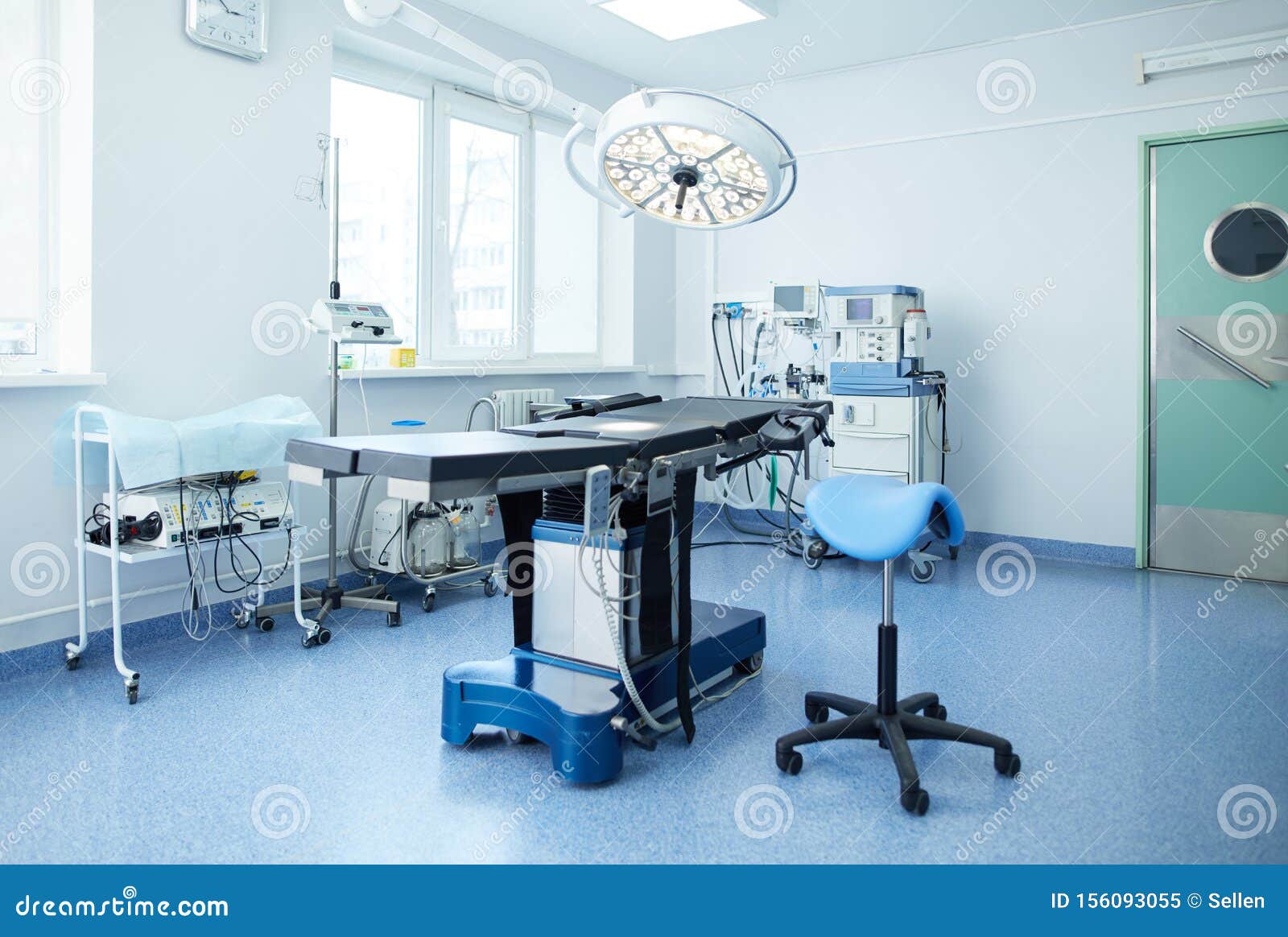 Interior of Operating Room in Modern Clinic Stock Image - Image of ...
