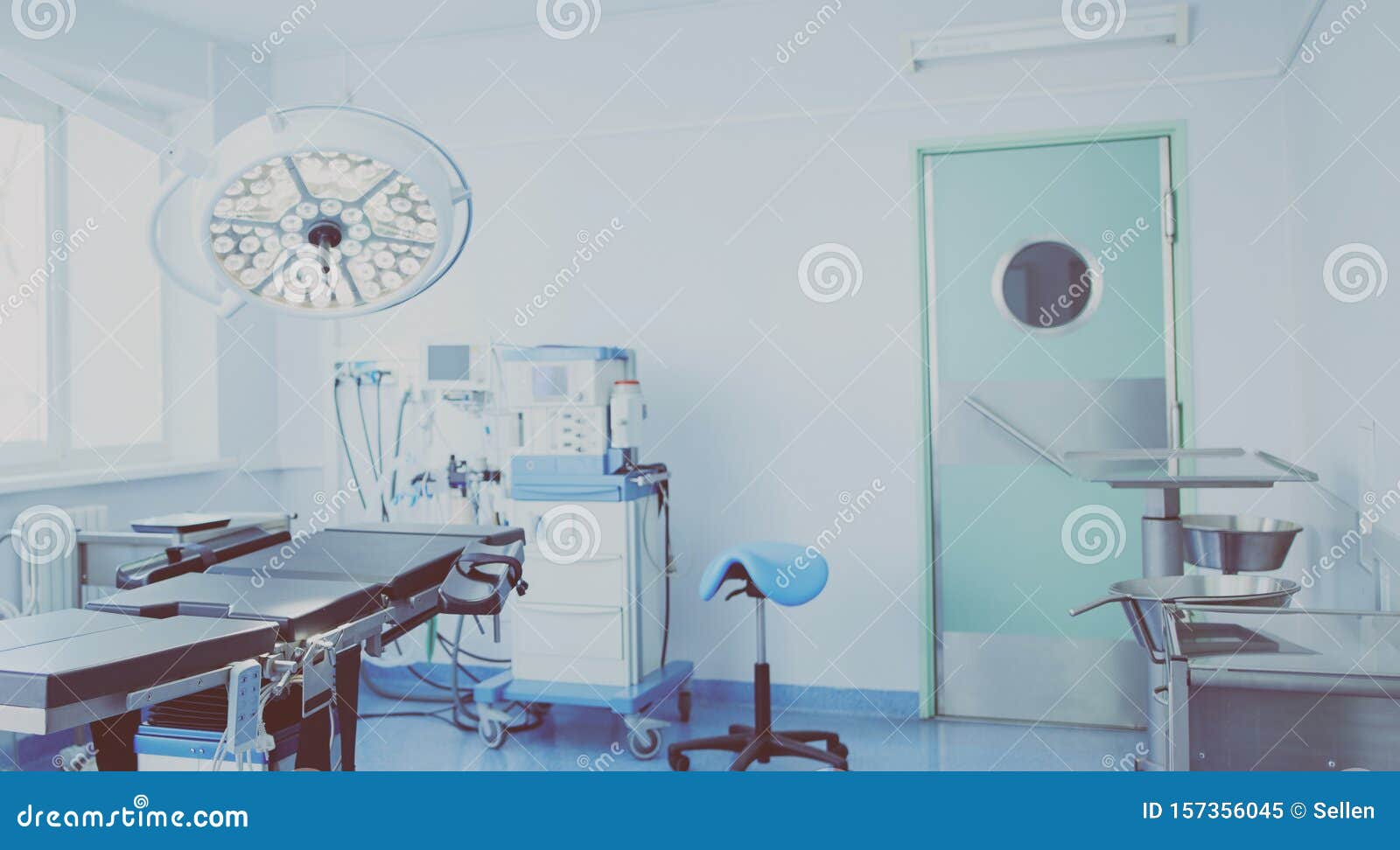 Interior of Operating Room in Modern Clinic Stock Image - Image of ...