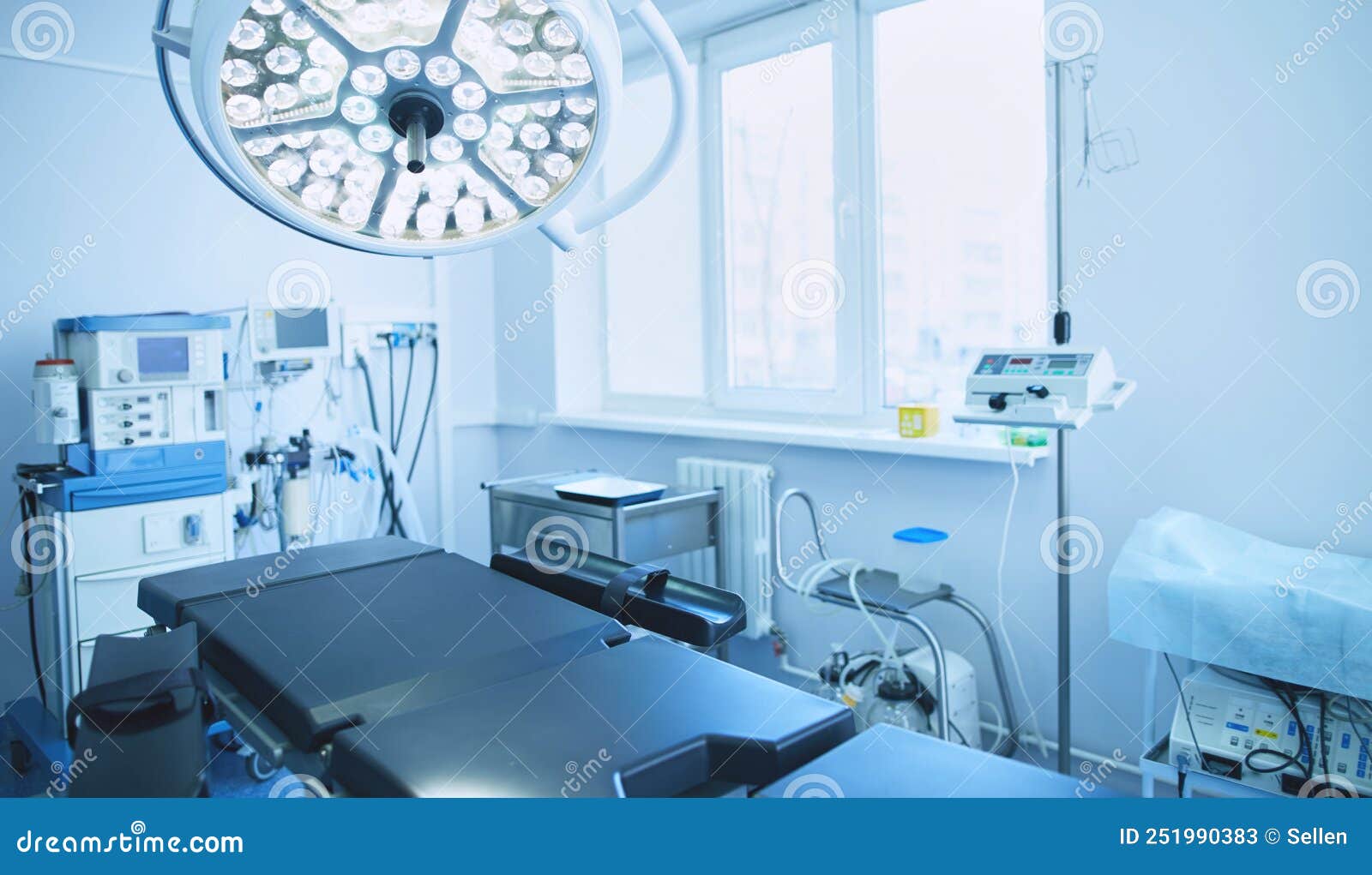 Interior of Operating Room in Modern Clinic Stock Image - Image of ...