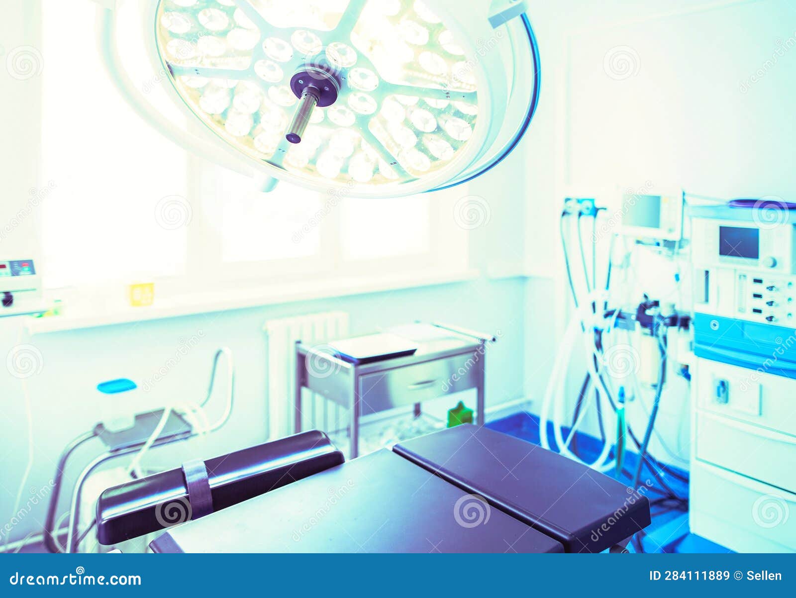 Interior of Operating Room in Modern Clinic Stock Image - Image of ...