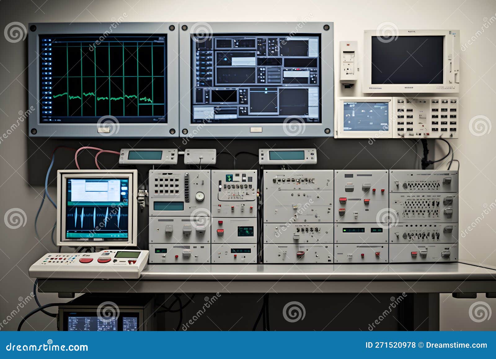 Interior of Operating Room in Modern Clinic with Computer Equipment ...