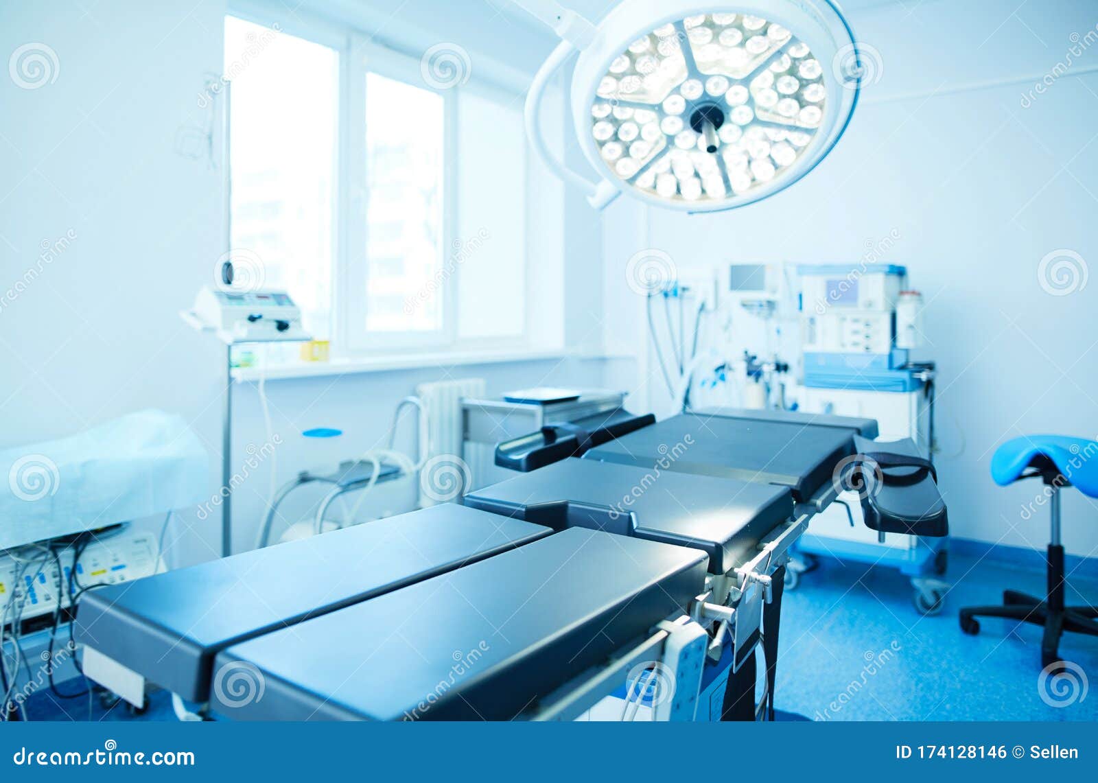 Interior of Operating Room in Modern Clinic Stock Photo - Image of ...