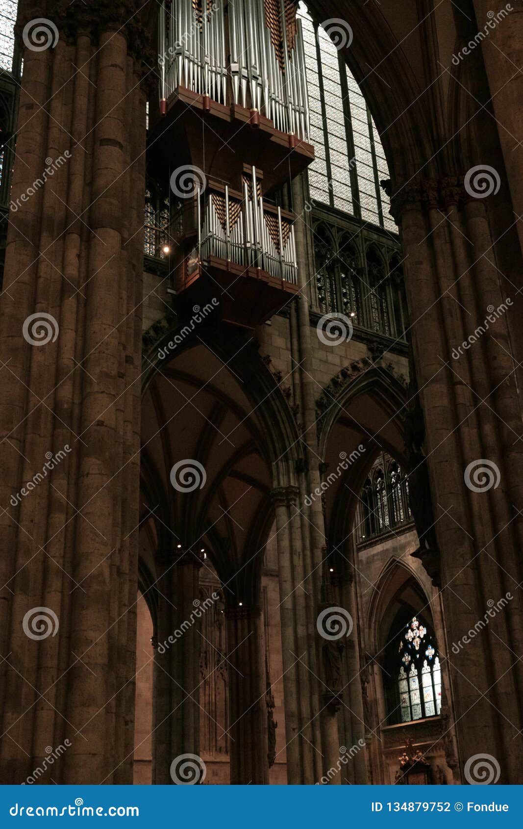 Interior Organ in Cologne Cathedral Tower in Germany Koeln Dom Stock ...