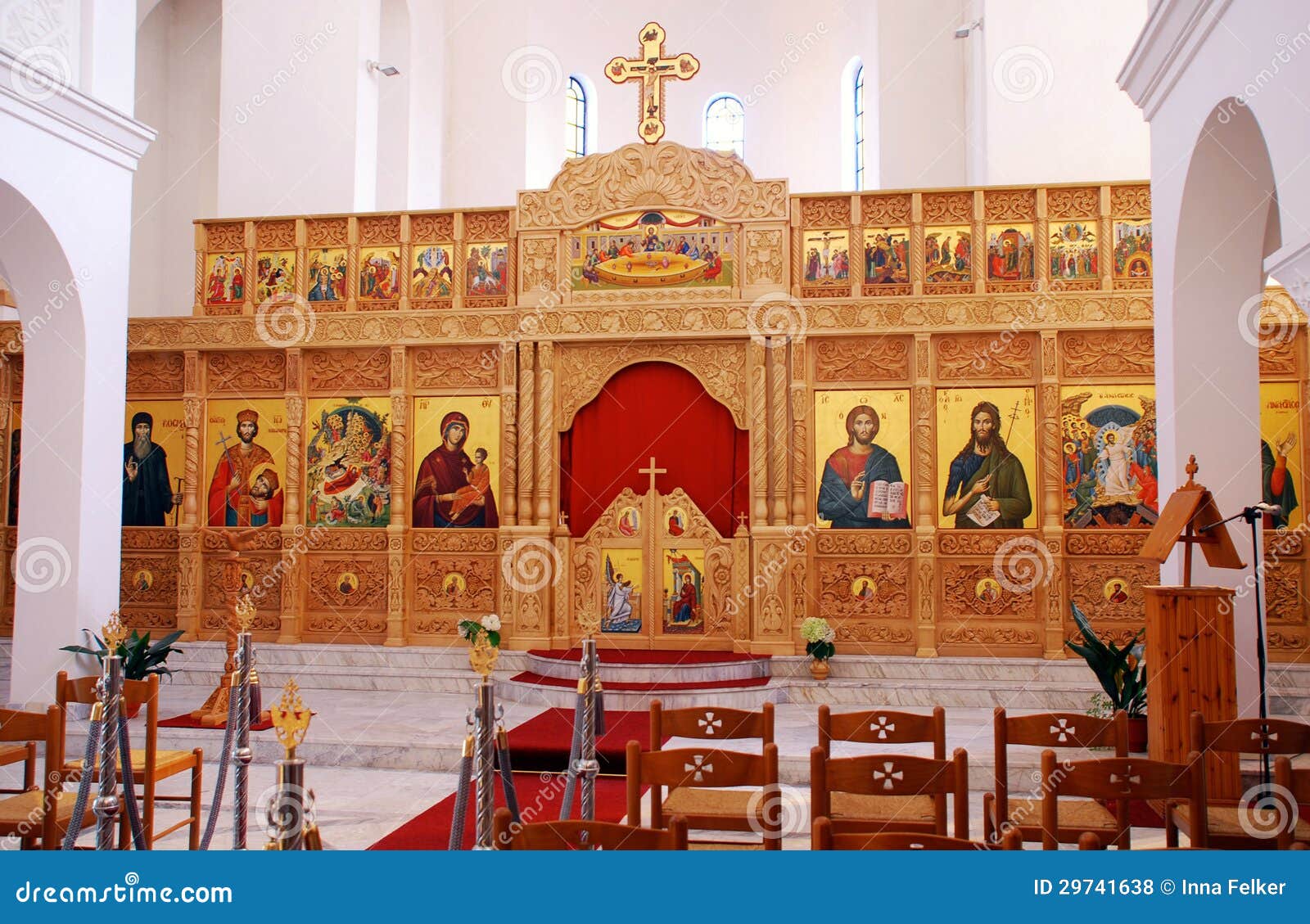Interior of Orthodox Church. Editorial Stock Photo - Image of jesus ...