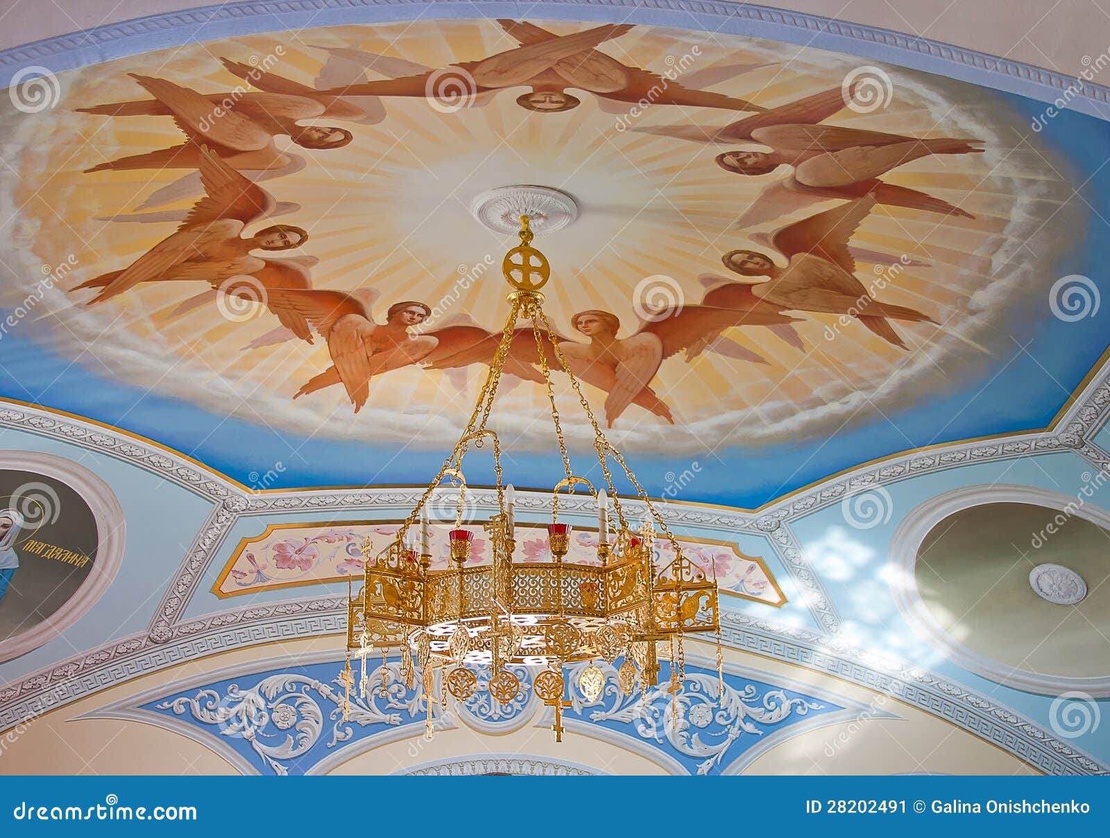 Interior of the Orthodox Temple Stock Image - Image of style, survey ...