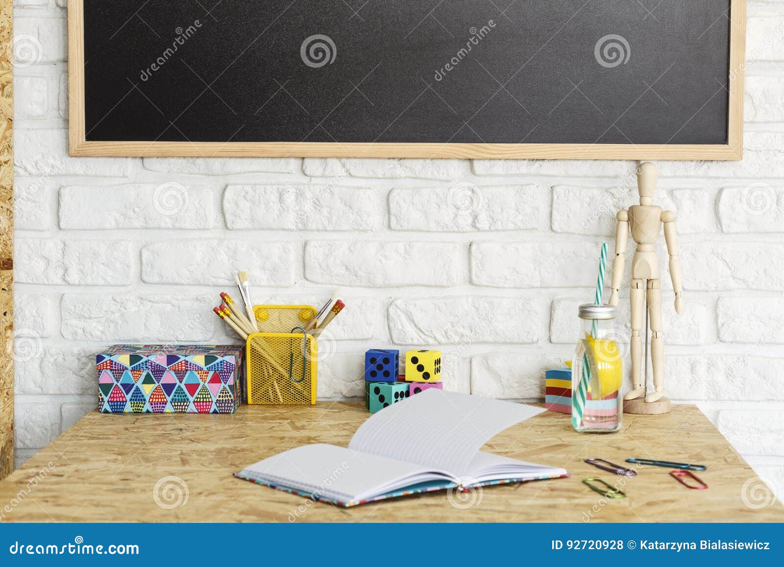 Interior with OSB desk stock photo. Image of creative - 92720928
