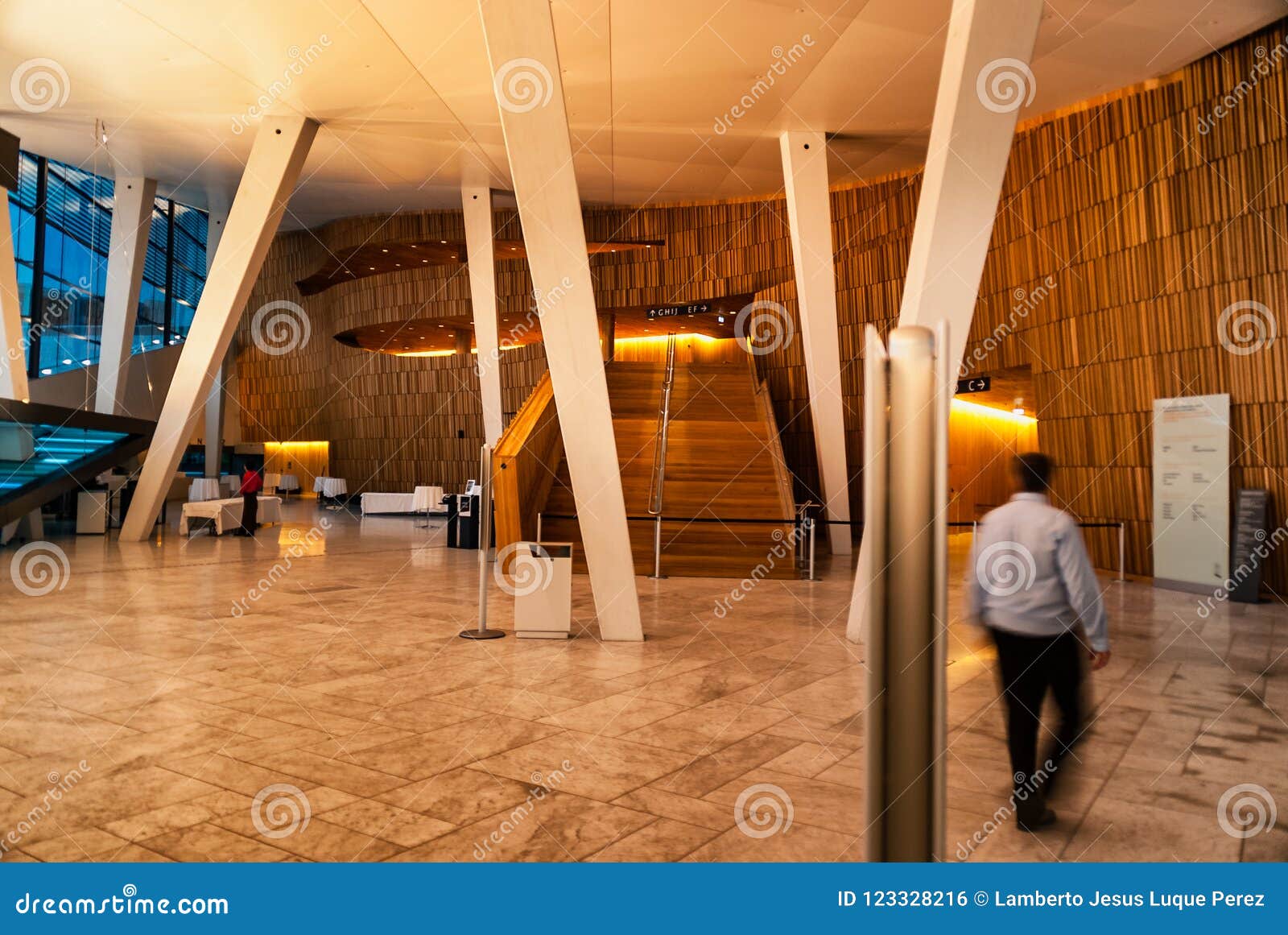 Interior of the Oslo Opera in Norway Editorial Photo - Image of public ...