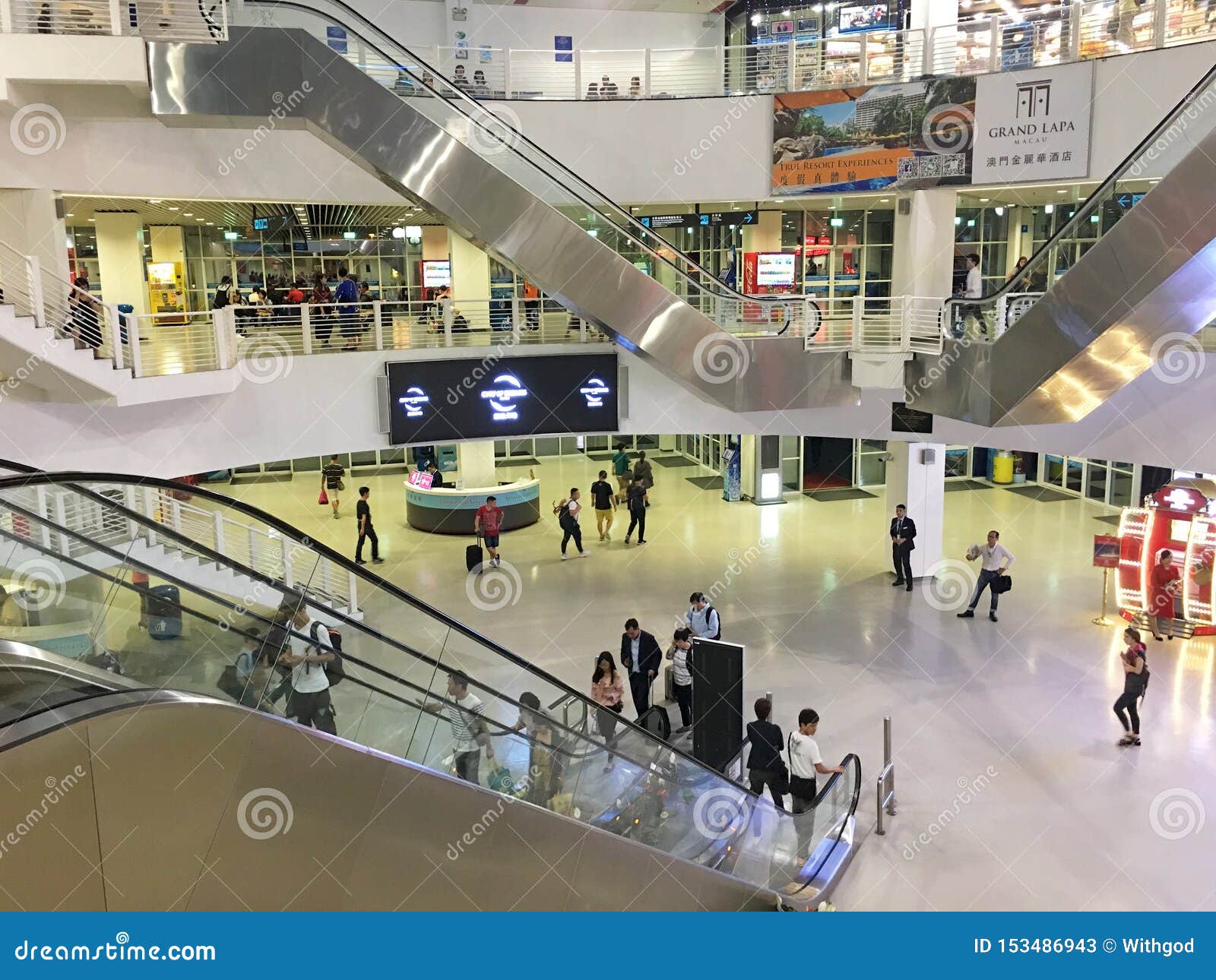 Interior of Outer Harbour Ferry Terminal, Macau Editorial Stock Photo ...