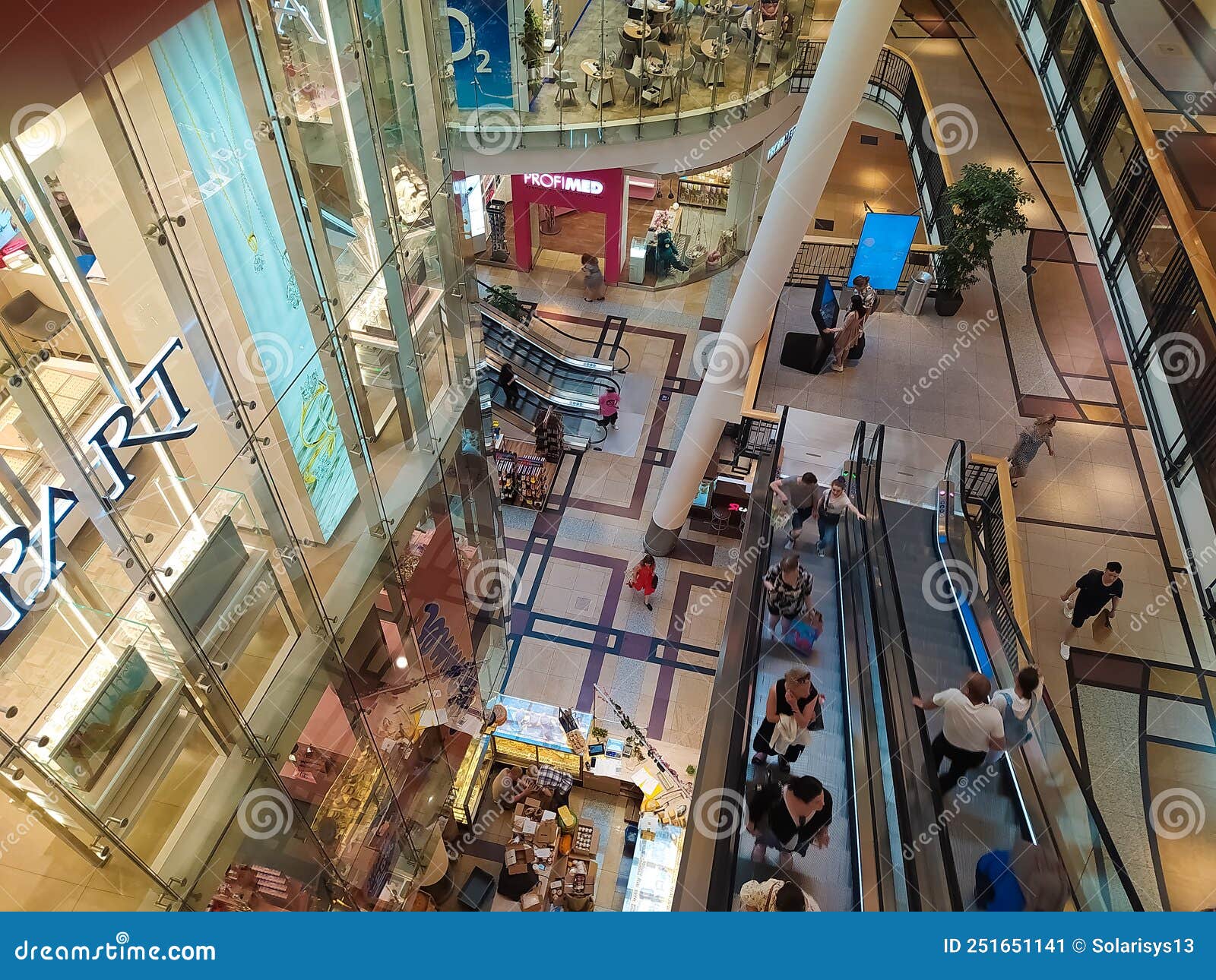 Interior of Palladium Shoppingmall in Prague, Czech Editorial Photo ...