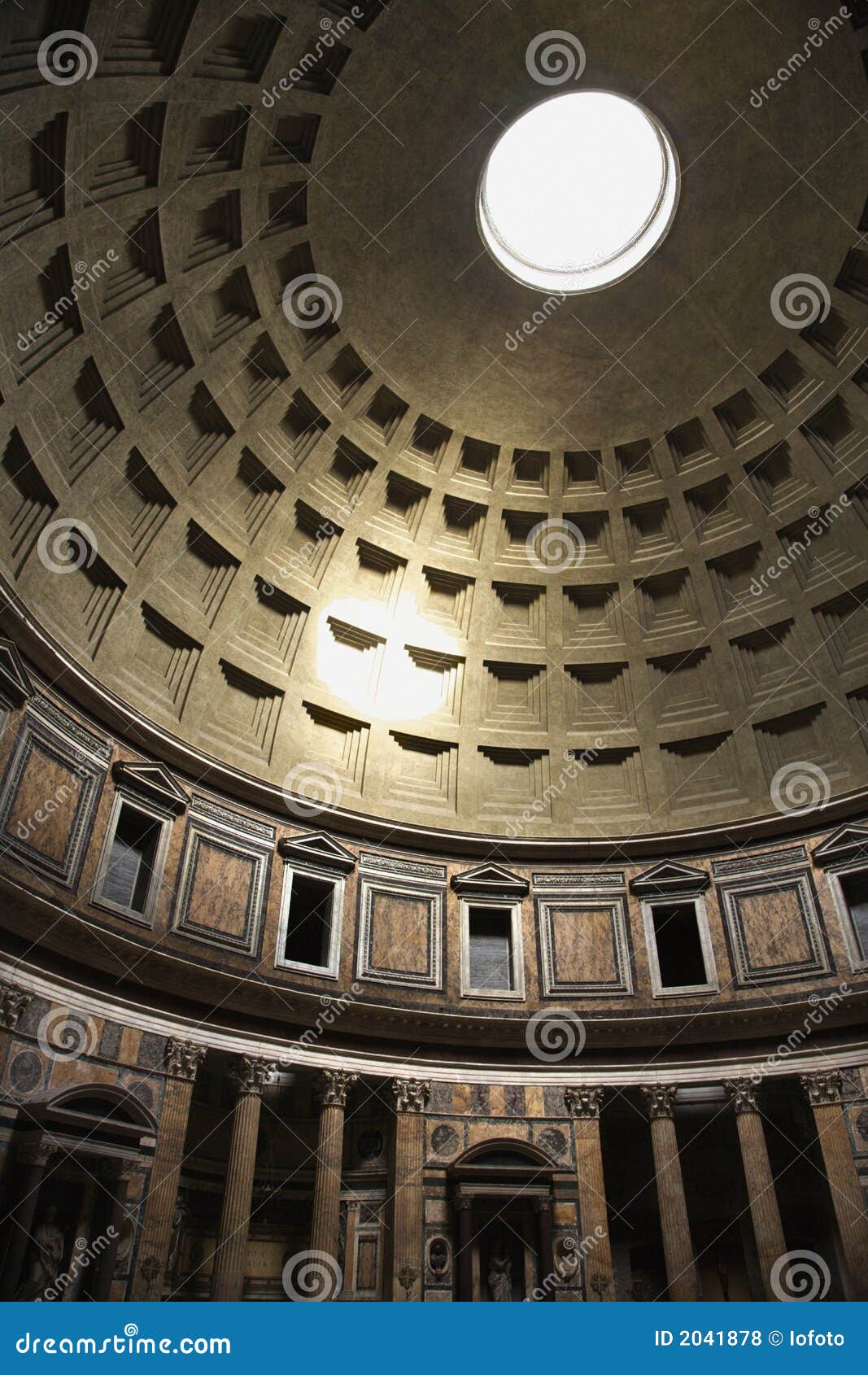Interior of Pantheon, Rome, Italy. Stock Photo - Image of ceiling ...