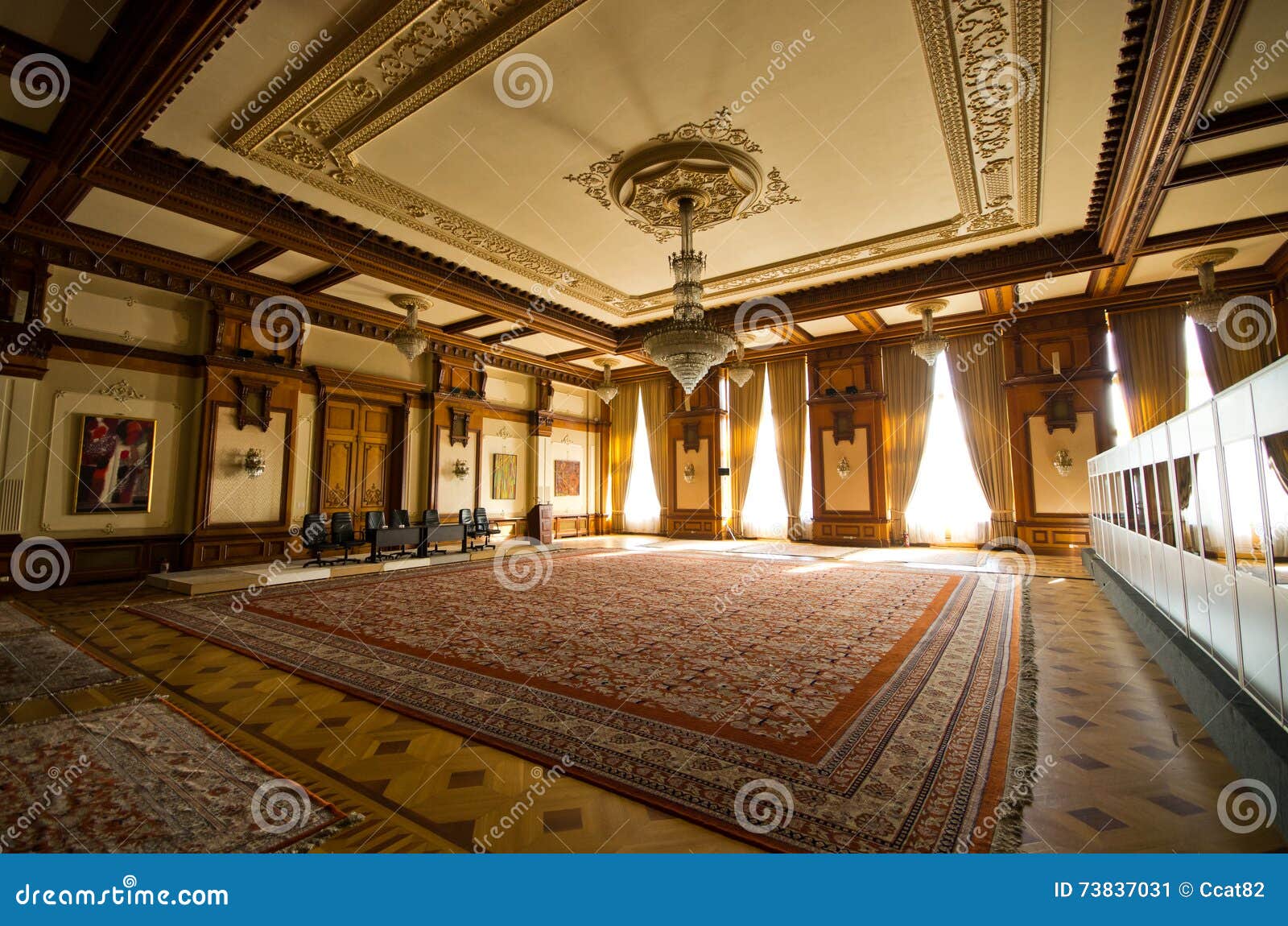 Interior of Parliament Building in Bucharest, Romania Editorial Photo ...