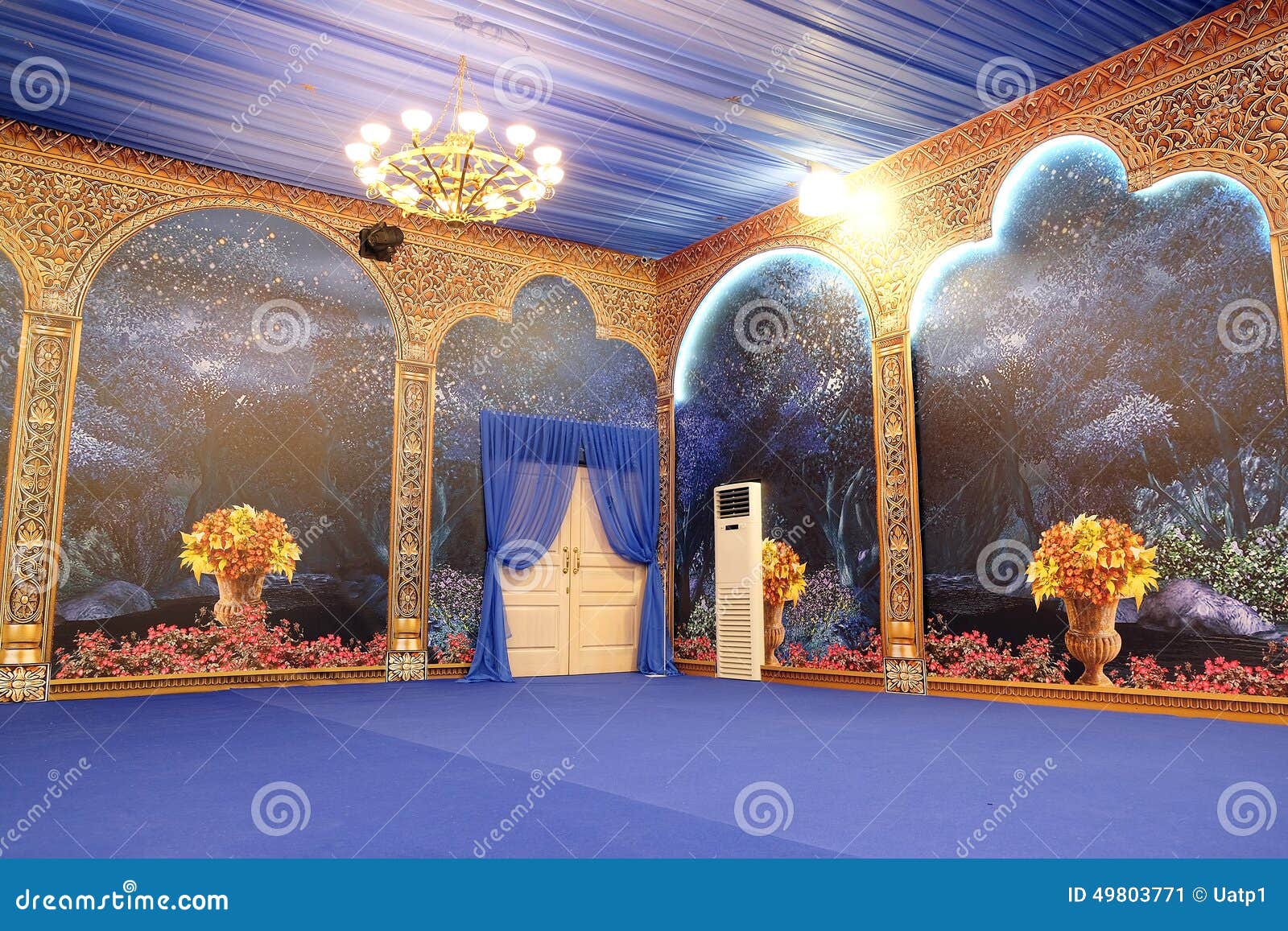 Interior for Party or Banquet Stock Image - Image of elegance ...
