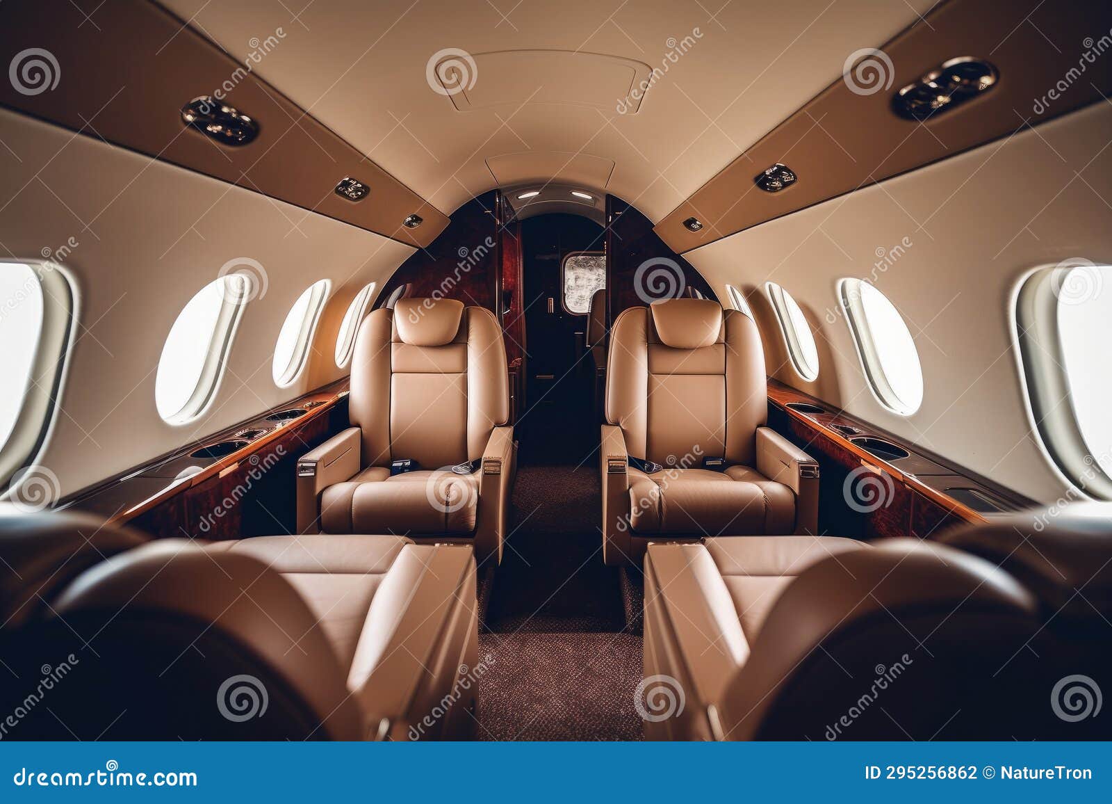 Interior of a Passenger Plane Interior of a Passenger Airplane Interior ...