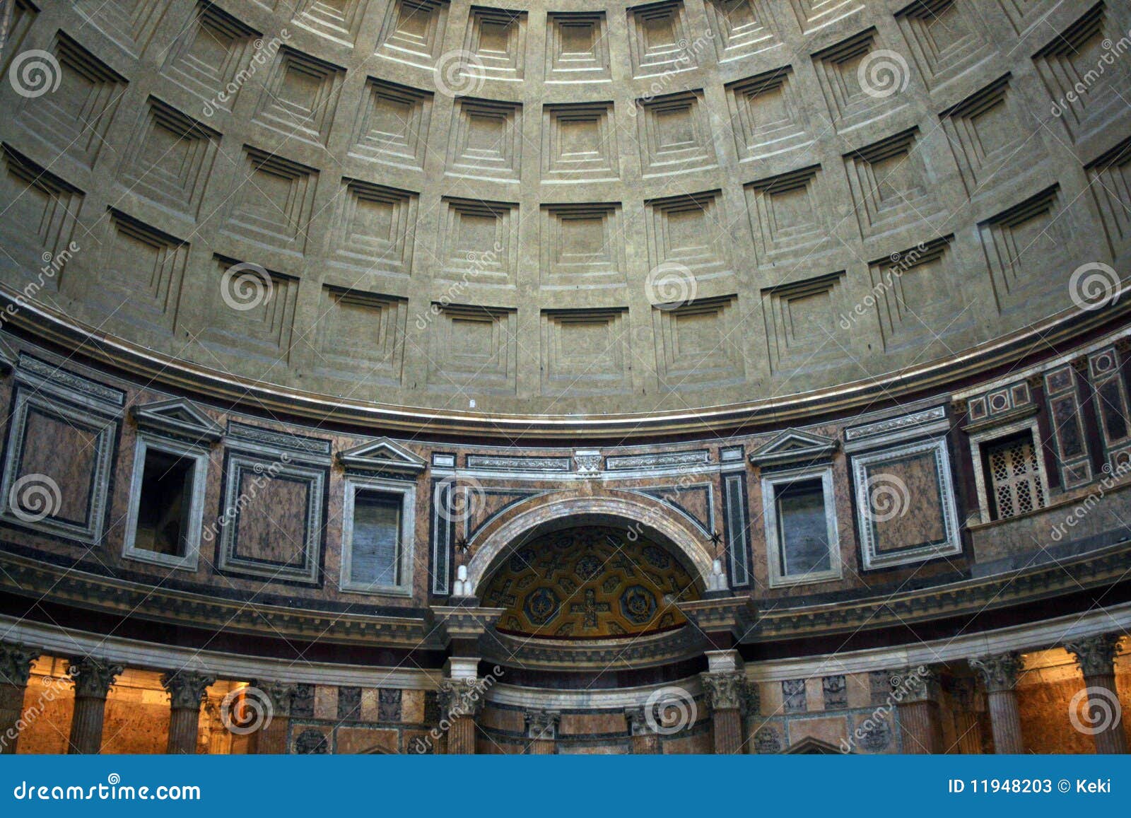 Interior of the Patheon in Rome Editorial Stock Photo - Image of stone ...