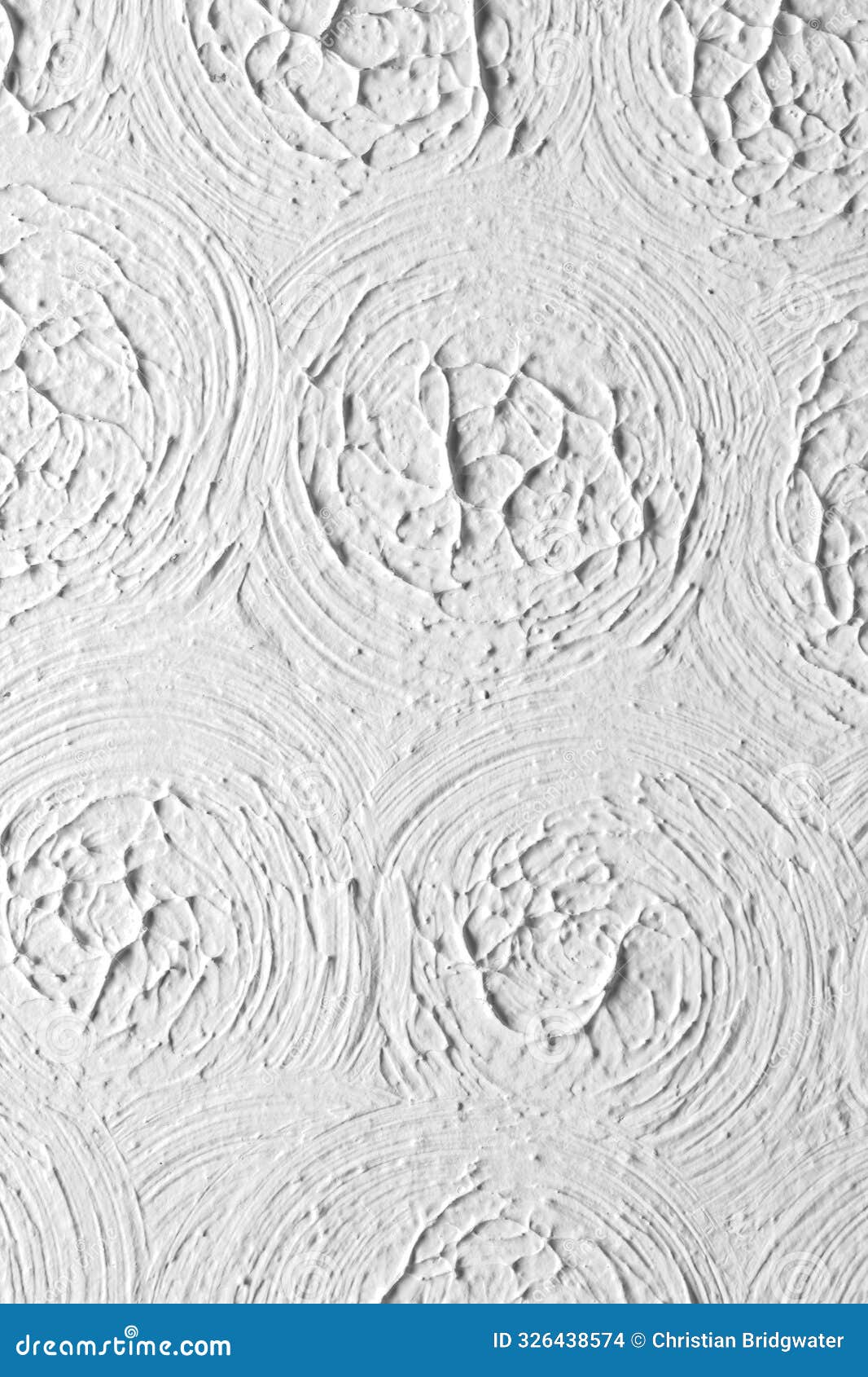 Interior Patterned Plaster Ceiling with Swirls and Circles. Retro ...