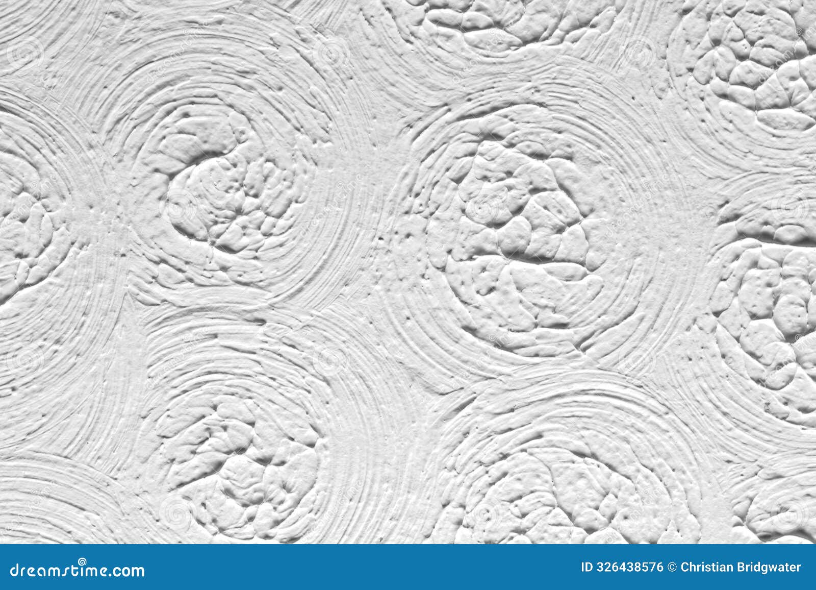 Interior Patterned Plaster Ceiling with Swirls and Circles. Retro ...