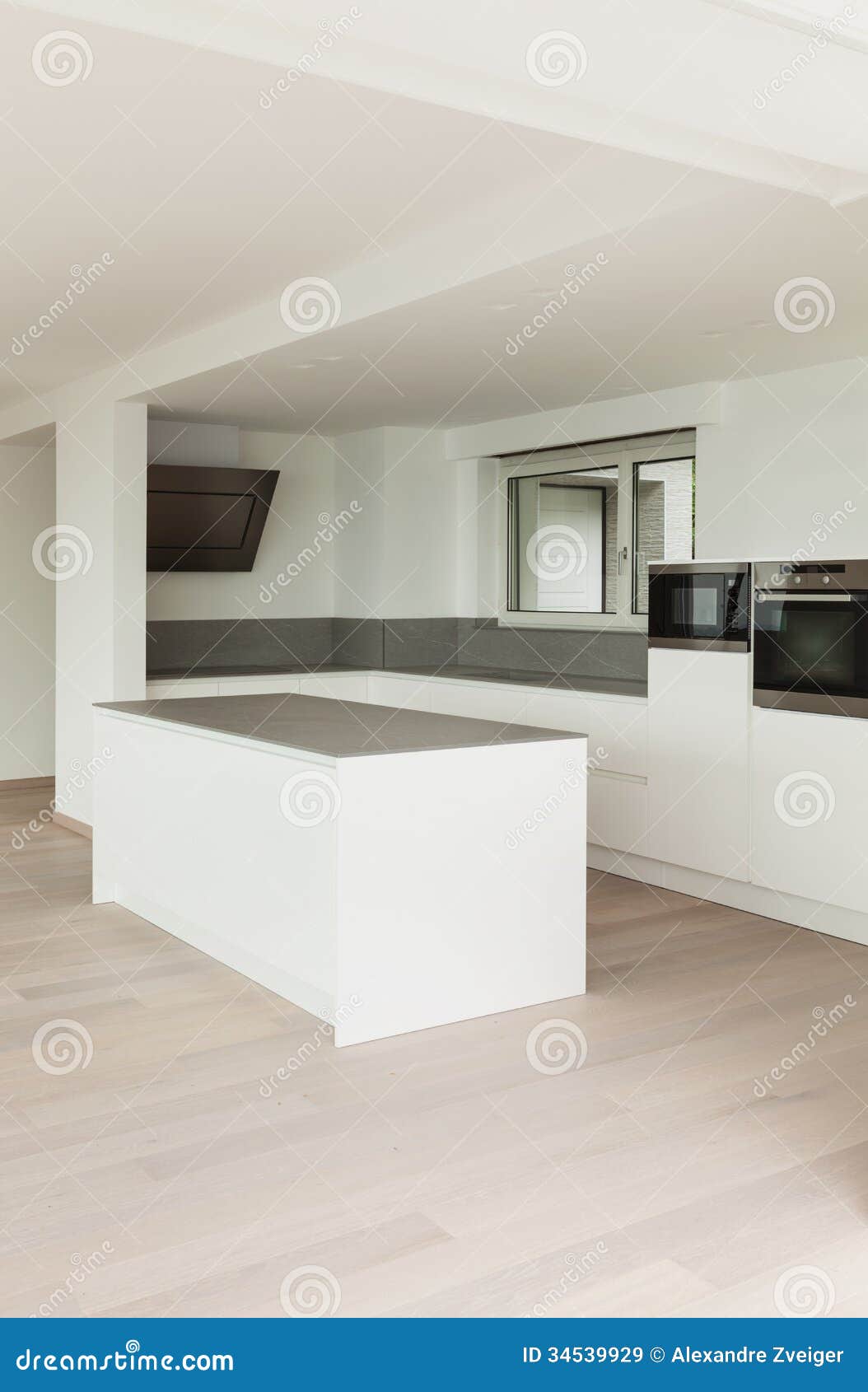 Interior, Penthouse Totally Empty Stock Image - Image of open, inside ...