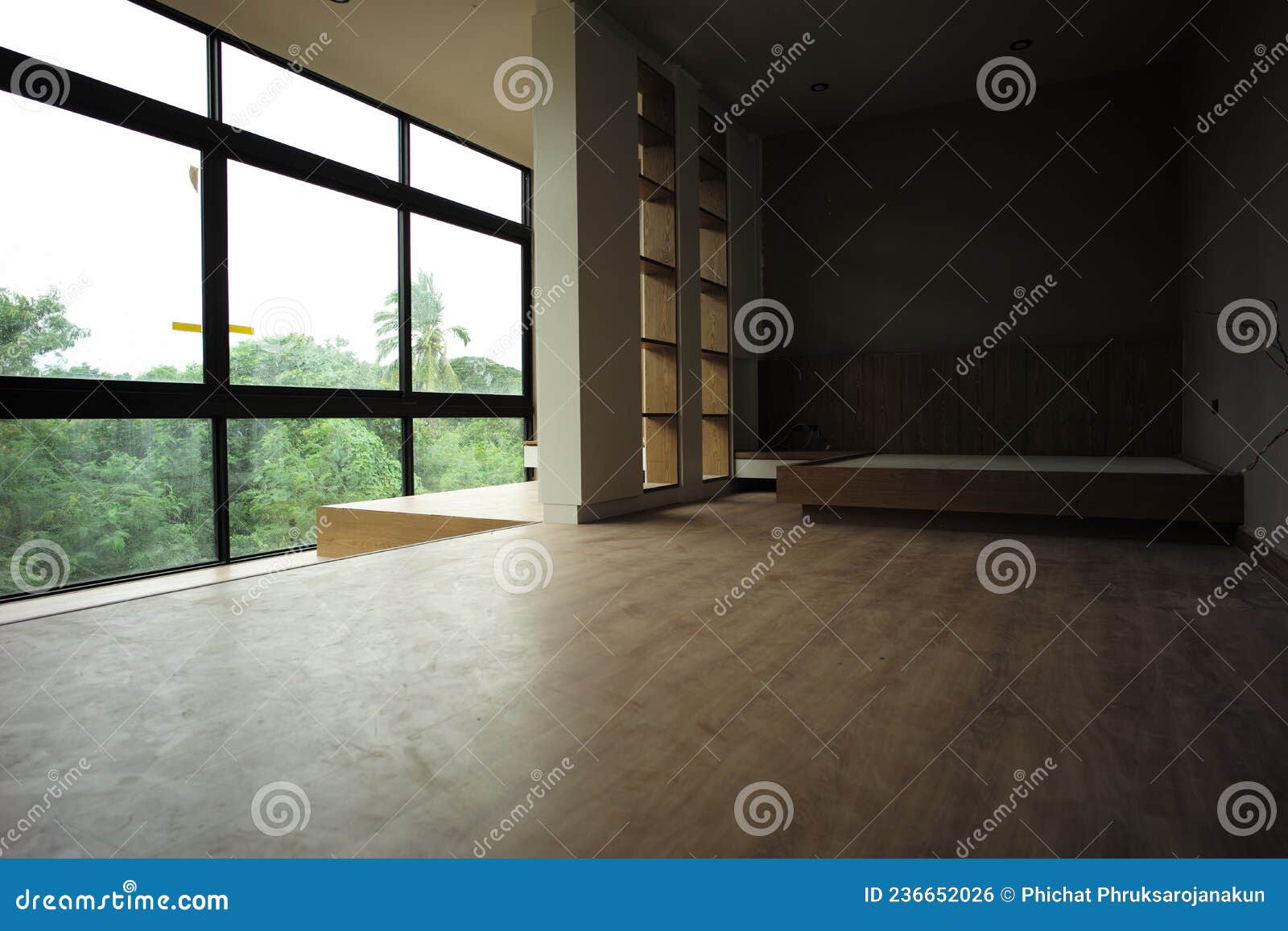Interior Perspective of Room Under Installation in the House Under ...