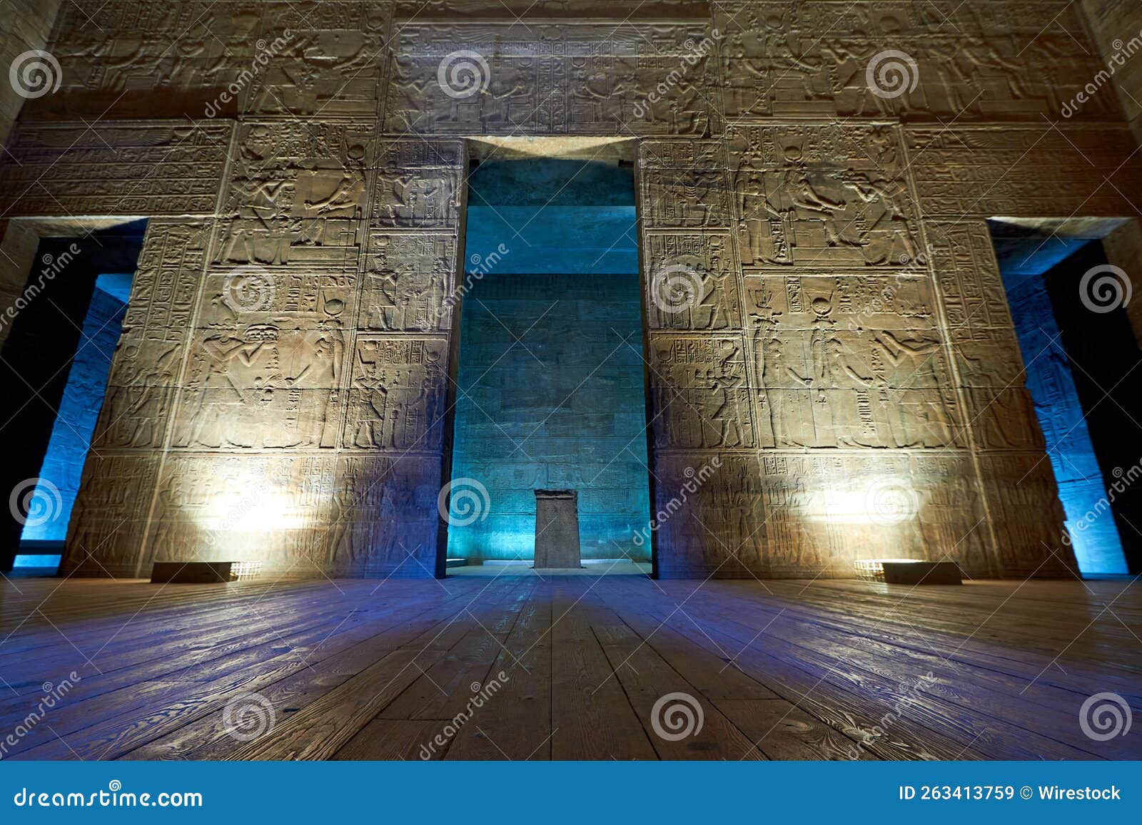 Interior of the Philae Temple Complex in Egypt Stock Image - Image of ...