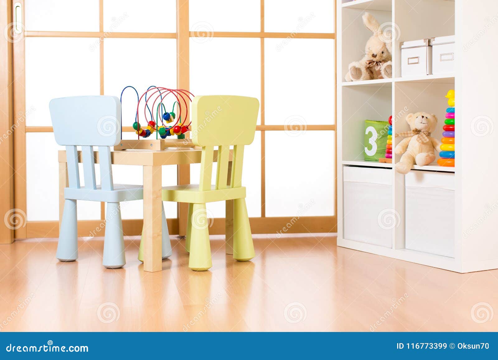 Interior of playing room stock image. Image of colorful - 116773399