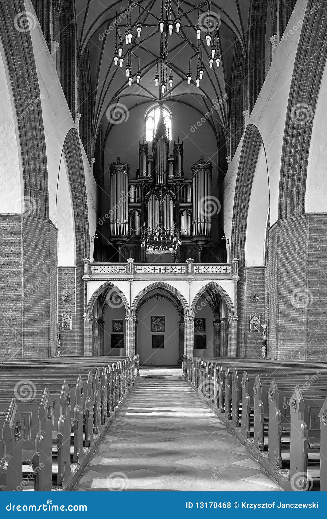 The Interior of Polish Church. Stock Photo - Image of cupola ...
