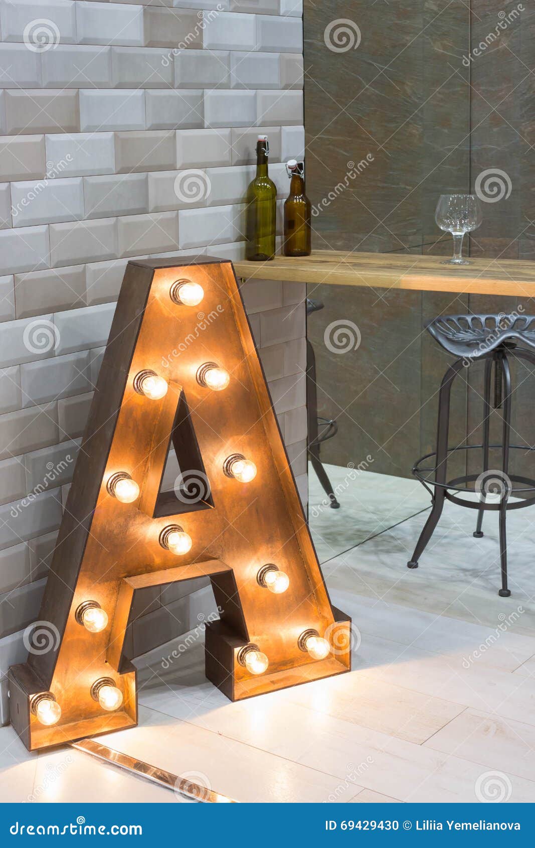 Interior with Popular Letter - Lighter Stock Photo - Image of decor ...