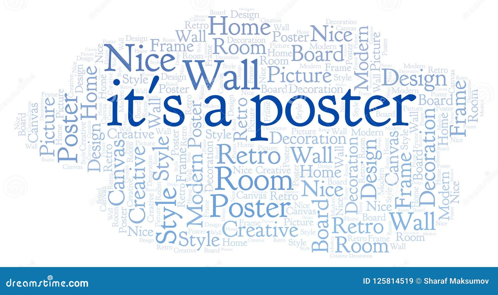 Interior Poster Word Cloud. Stock Illustration - Illustration of ...