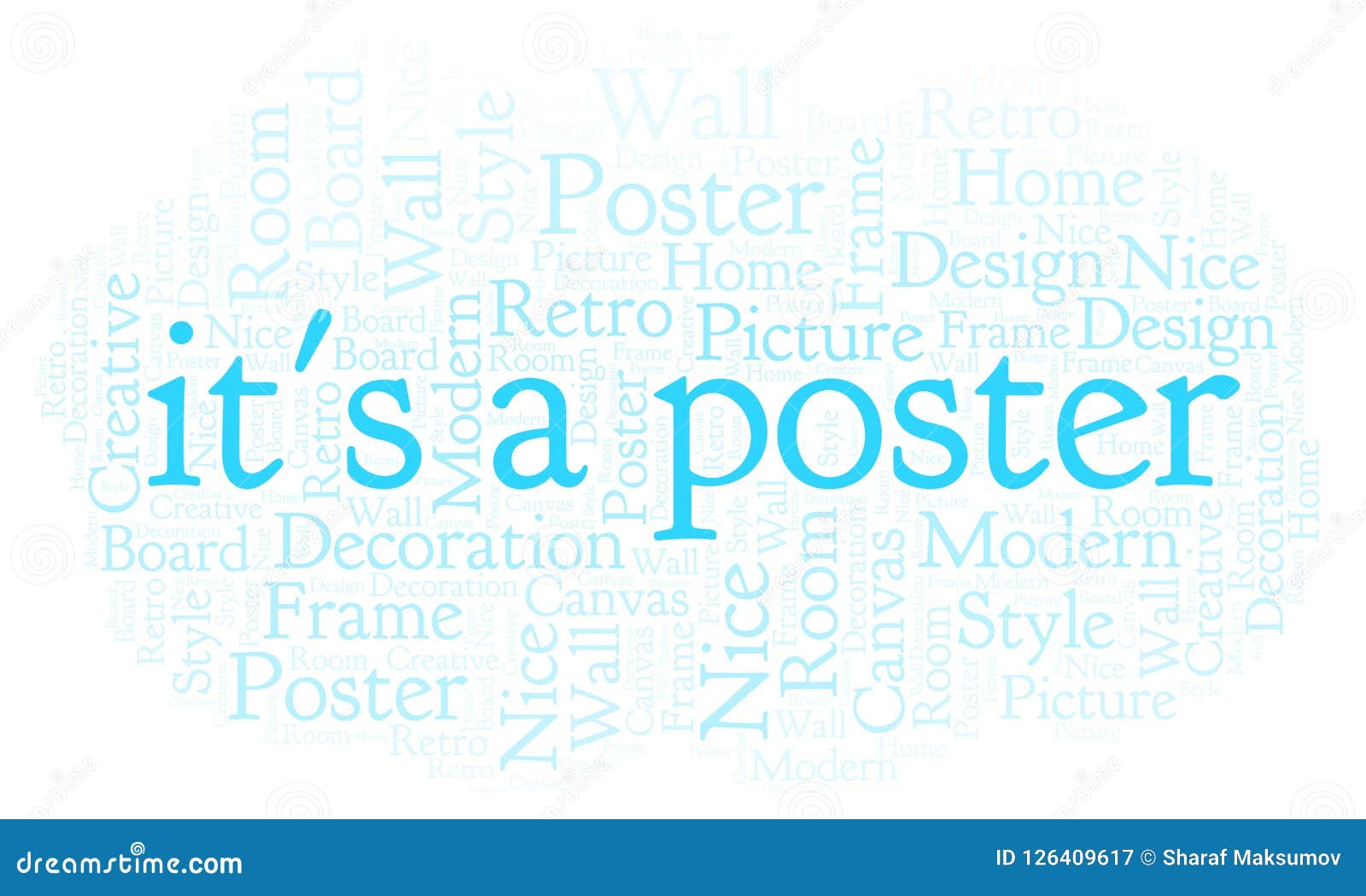Interior Poster Word Cloud. Stock Illustration - Illustration of fonts ...