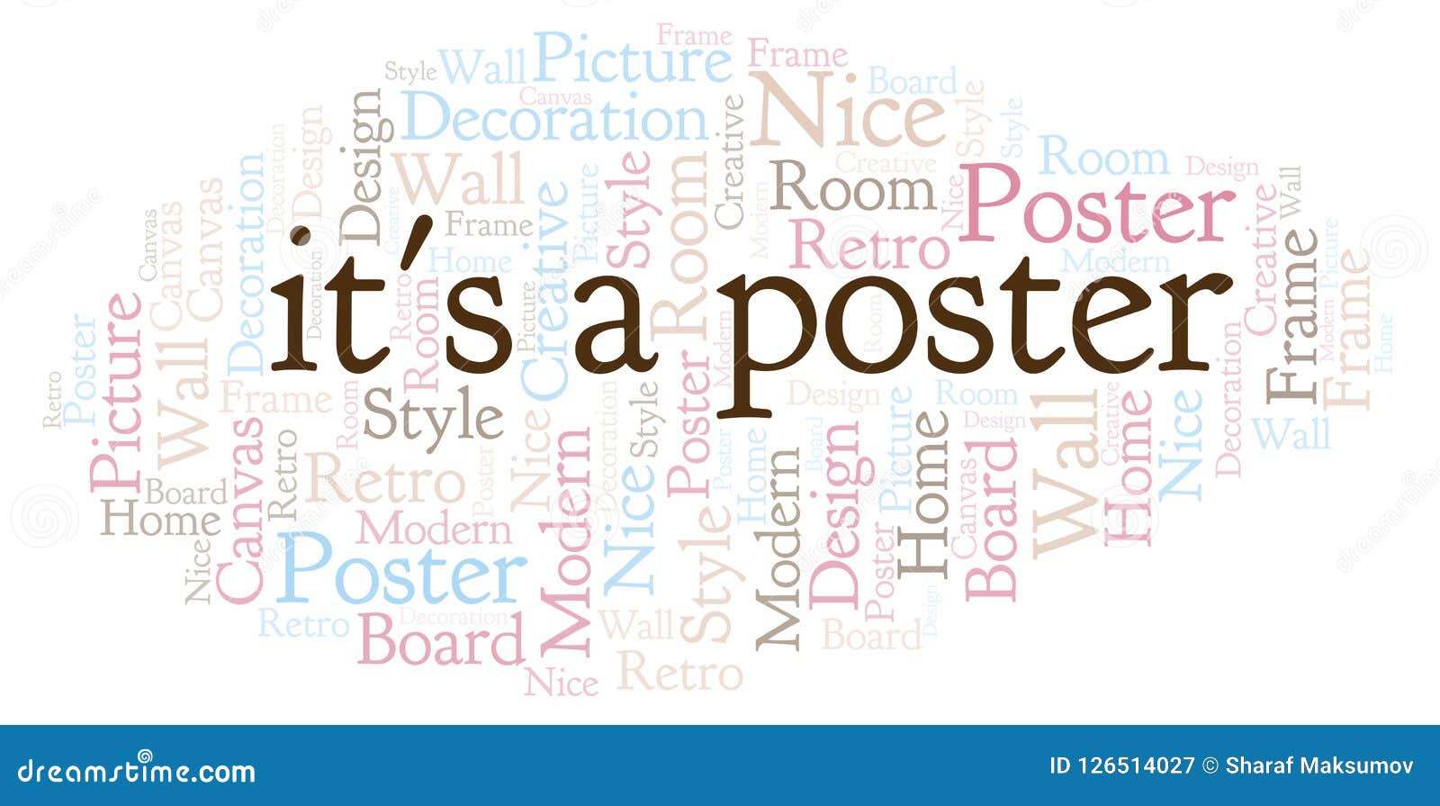 Interior Poster Word Cloud. Stock Illustration - Illustration of board ...