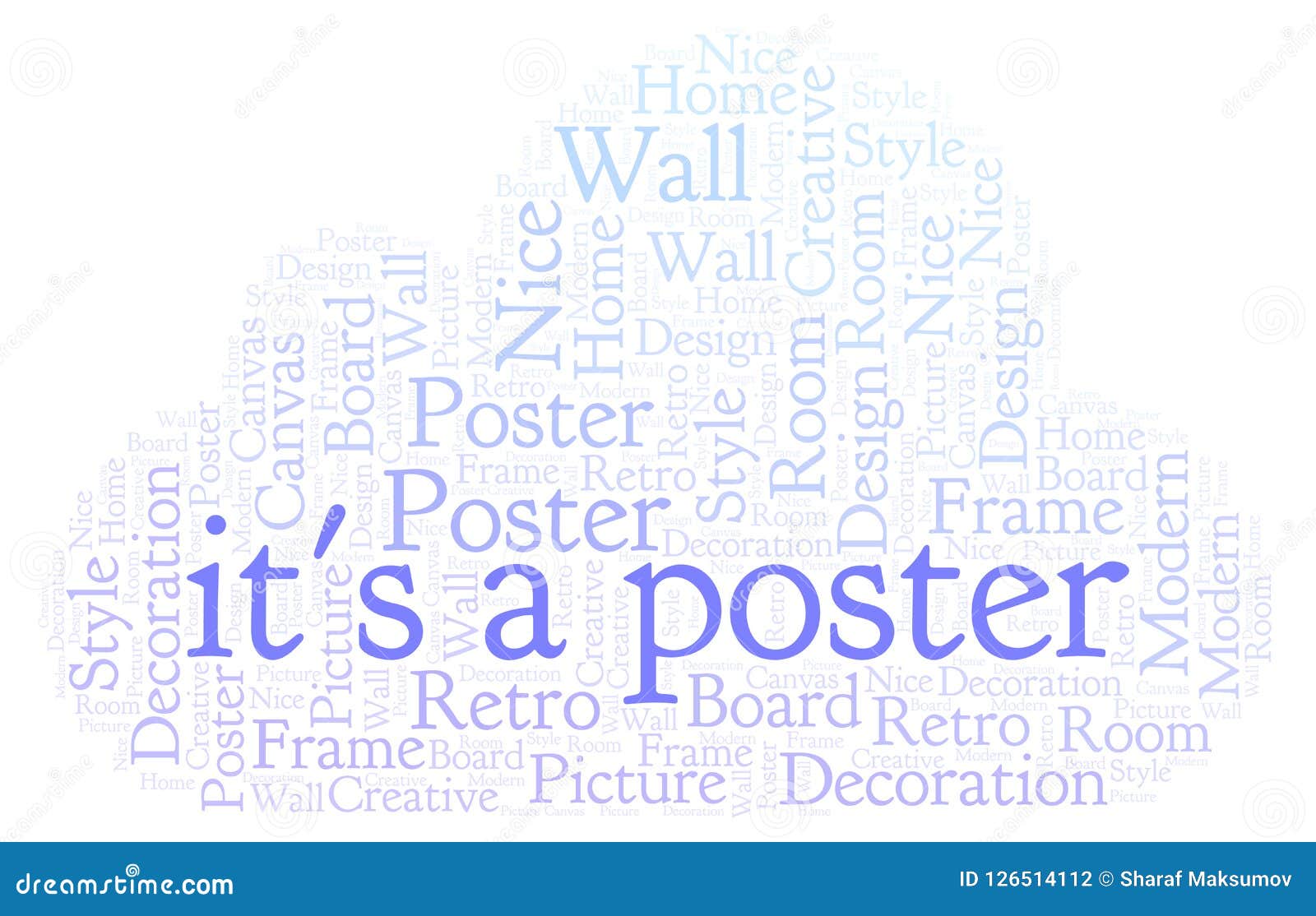 Interior Poster Word Cloud. Stock Illustration - Illustration of bubble ...