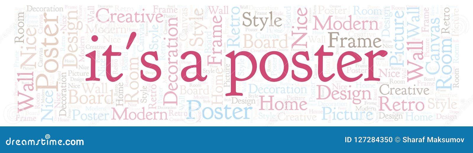 Interior Poster Word Cloud. Stock Illustration - Illustration of style ...