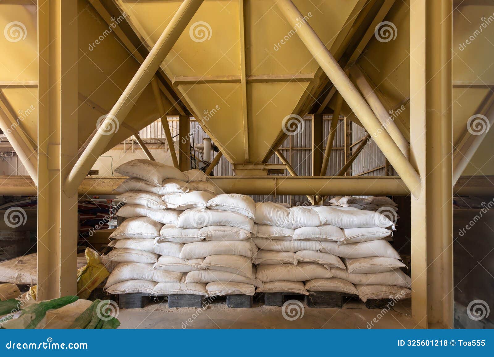 Interior of Poultry Feed Mill Plant, Thailand Stock Photo - Image of ...