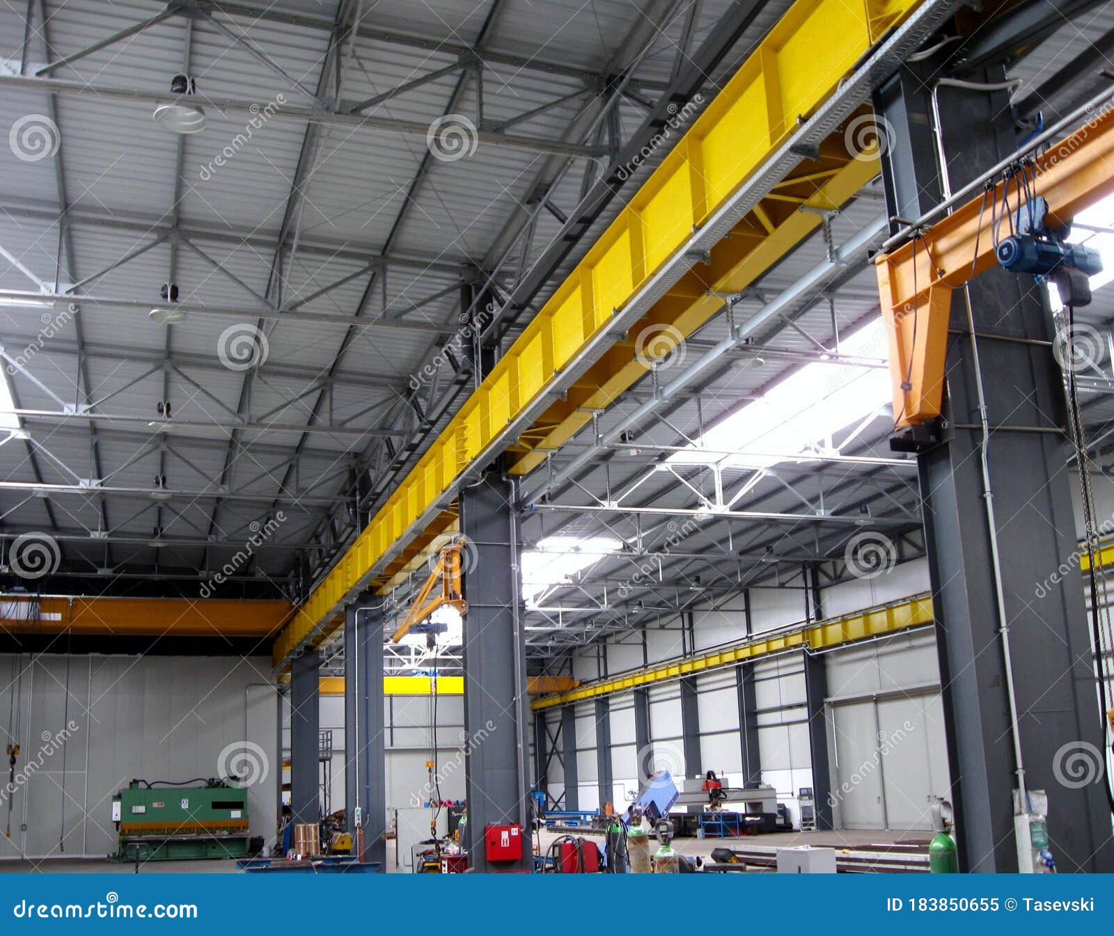 Interior of the Production Hall Stock Image - Image of industry ...
