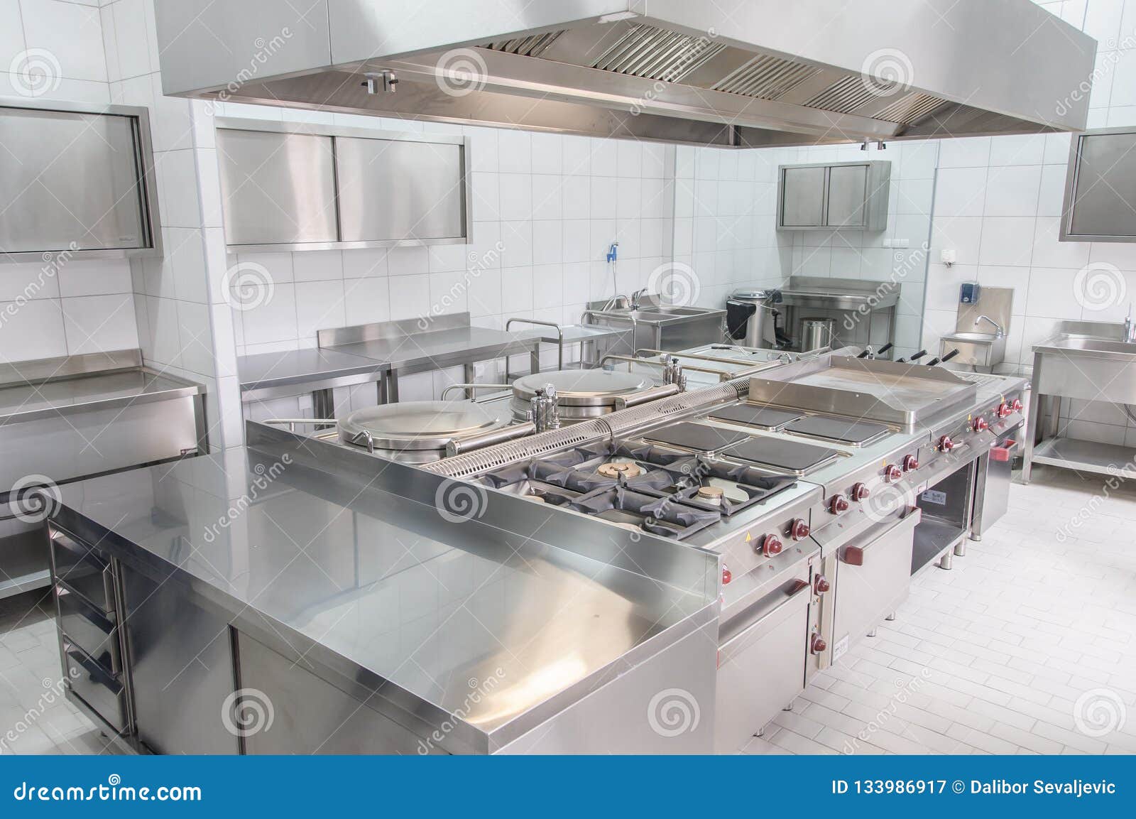 Interior of the Professional Kitchen Stock Image - Image of catering ...