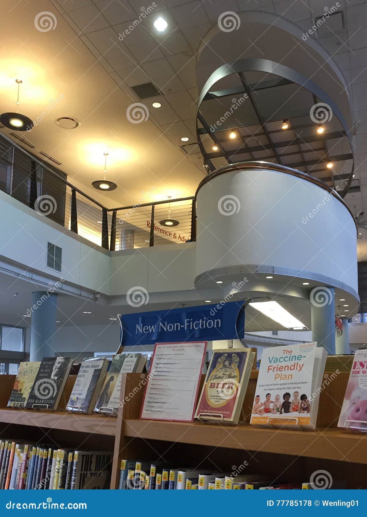 Interior of a Public Library Editorial Stock Photo - Image of knowledge ...