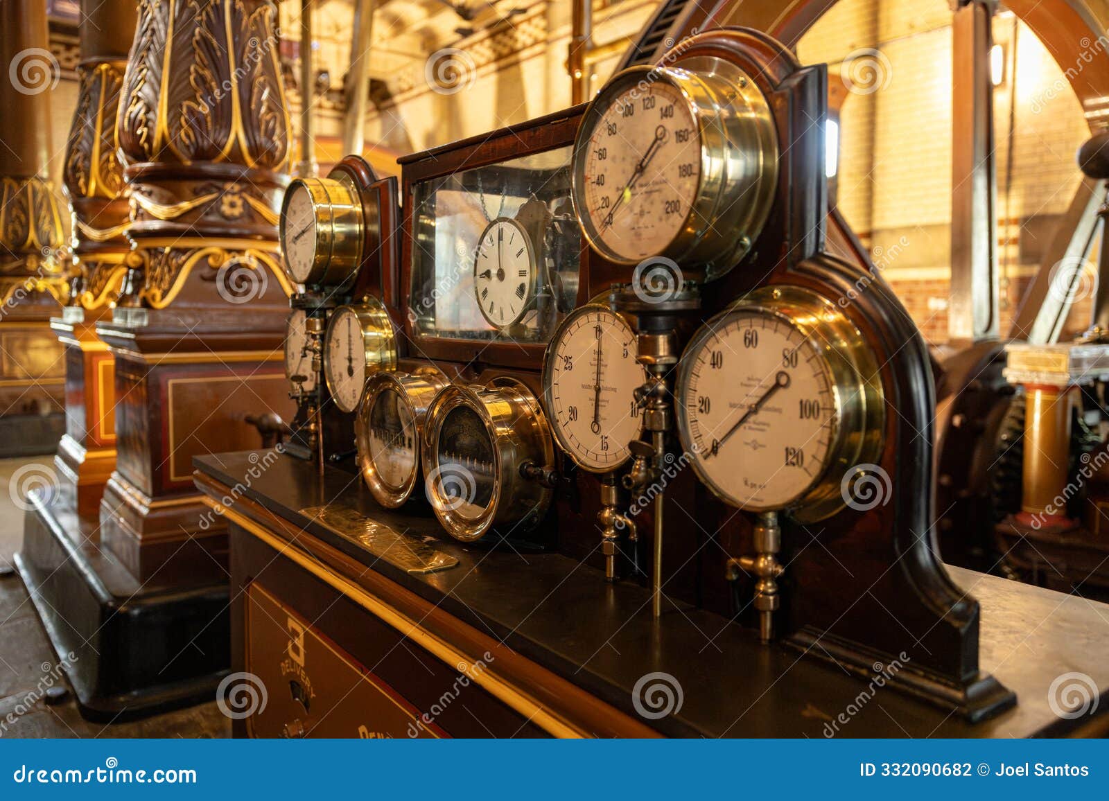 Interior of Pumping Station Building and Equipment Editorial ...